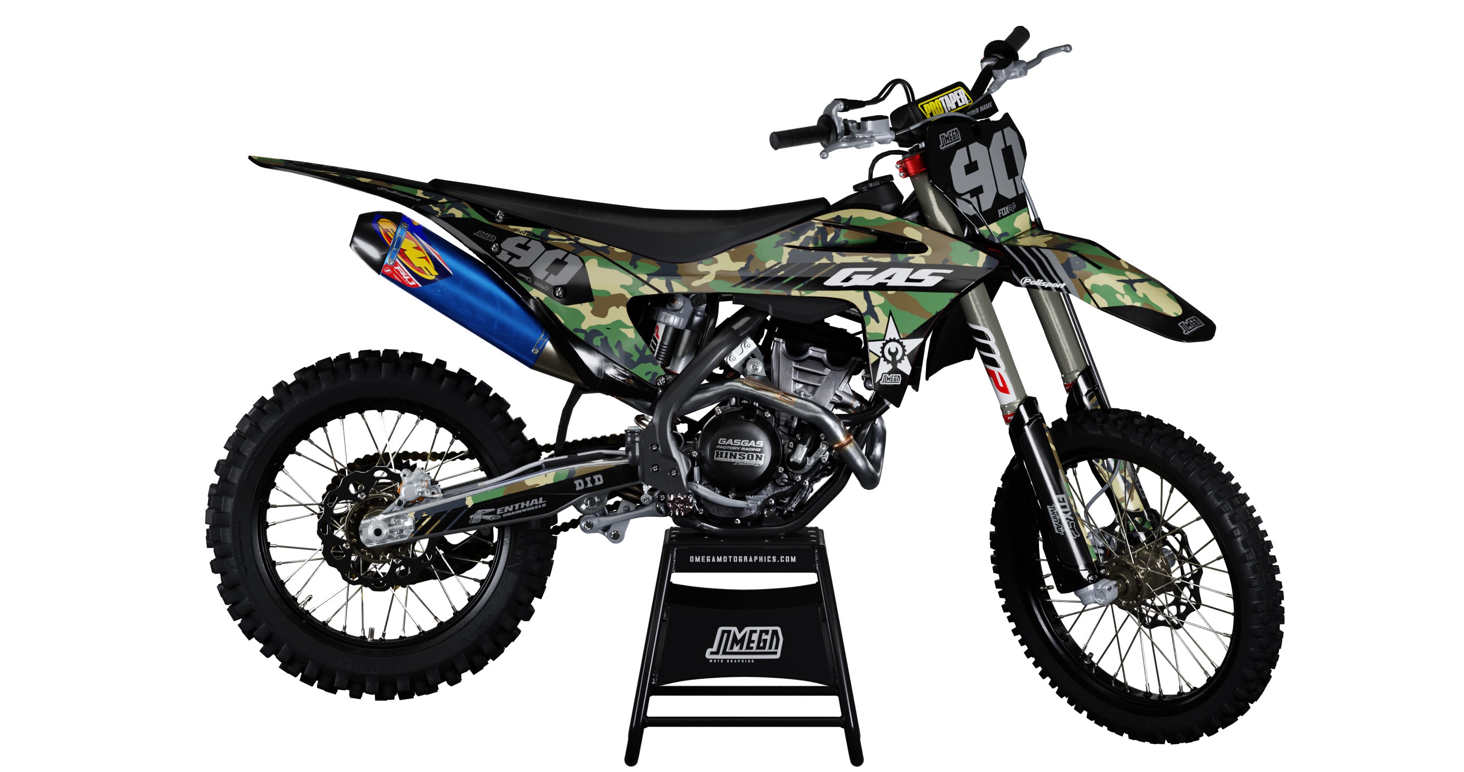 Gas Camo Graphics Kit | Motocross Decals – Omega Moto Graphics