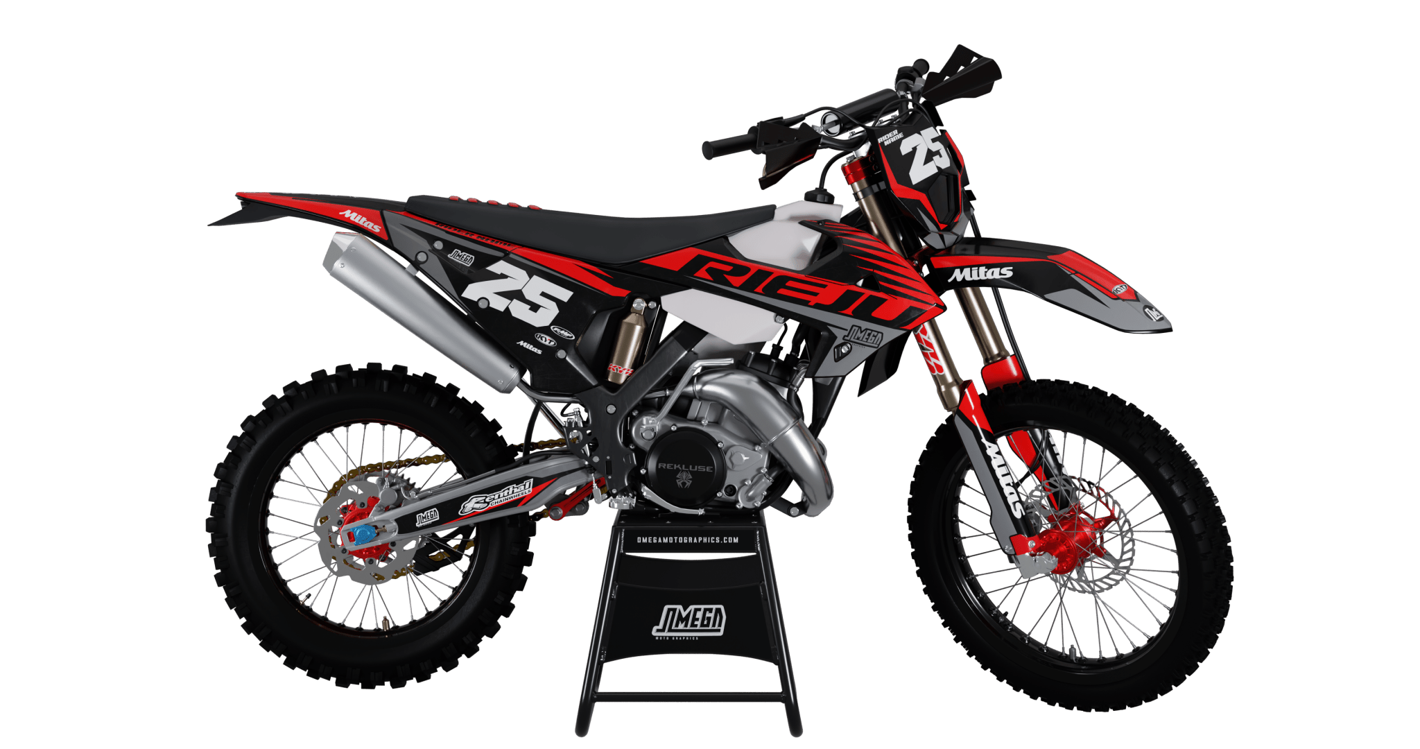 Rieju Black Factory Graphics Kit | Omega Moto Graphics