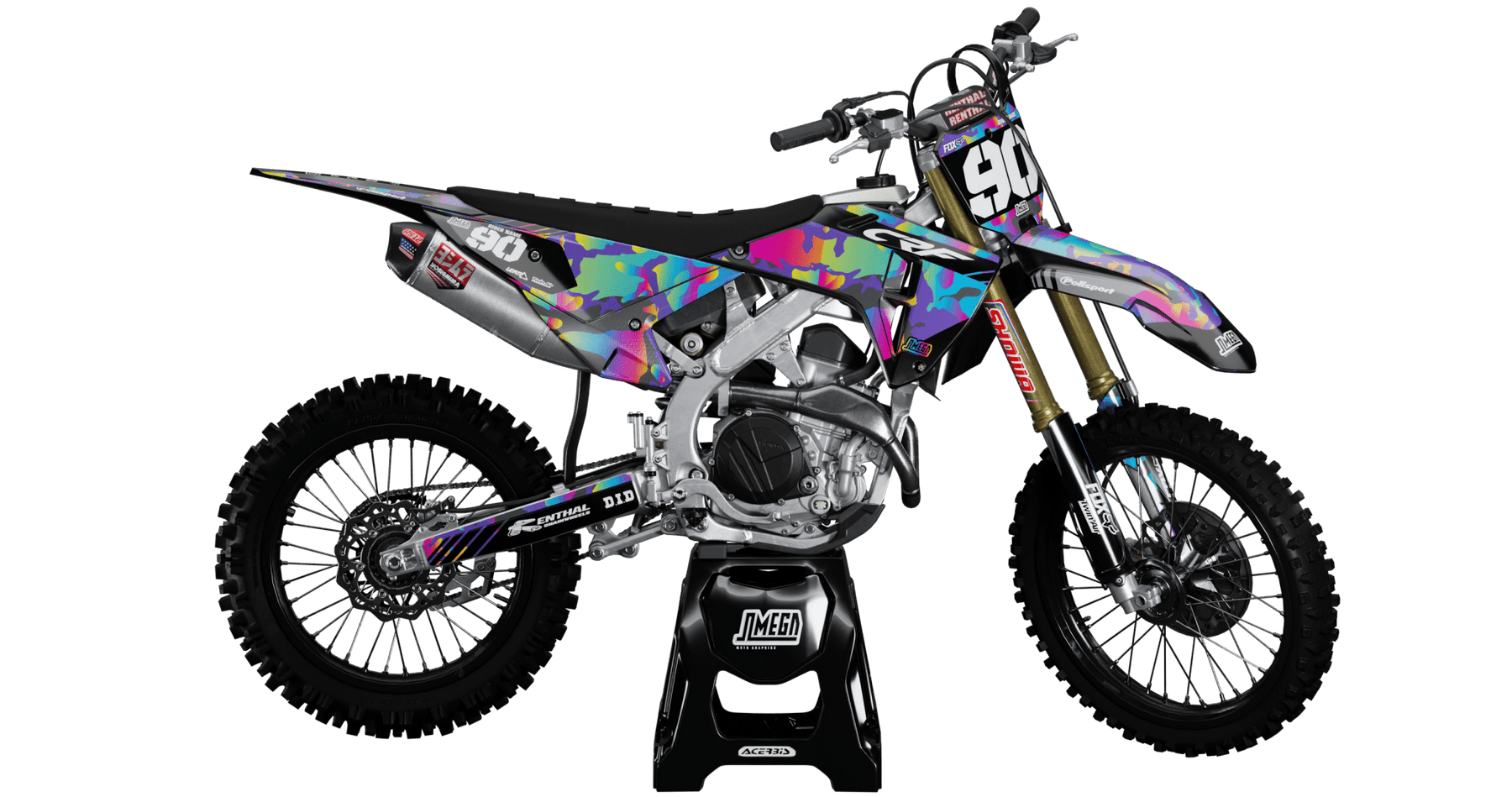 Acid Camo Graphics Kit | Omega Moto Graphics