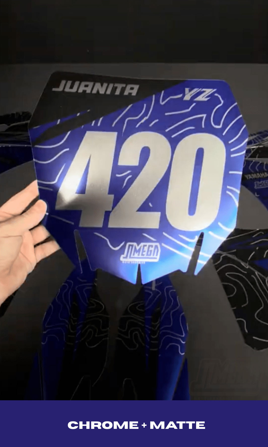 Blue Chungus Graphics Kit – Omega Moto Graphics