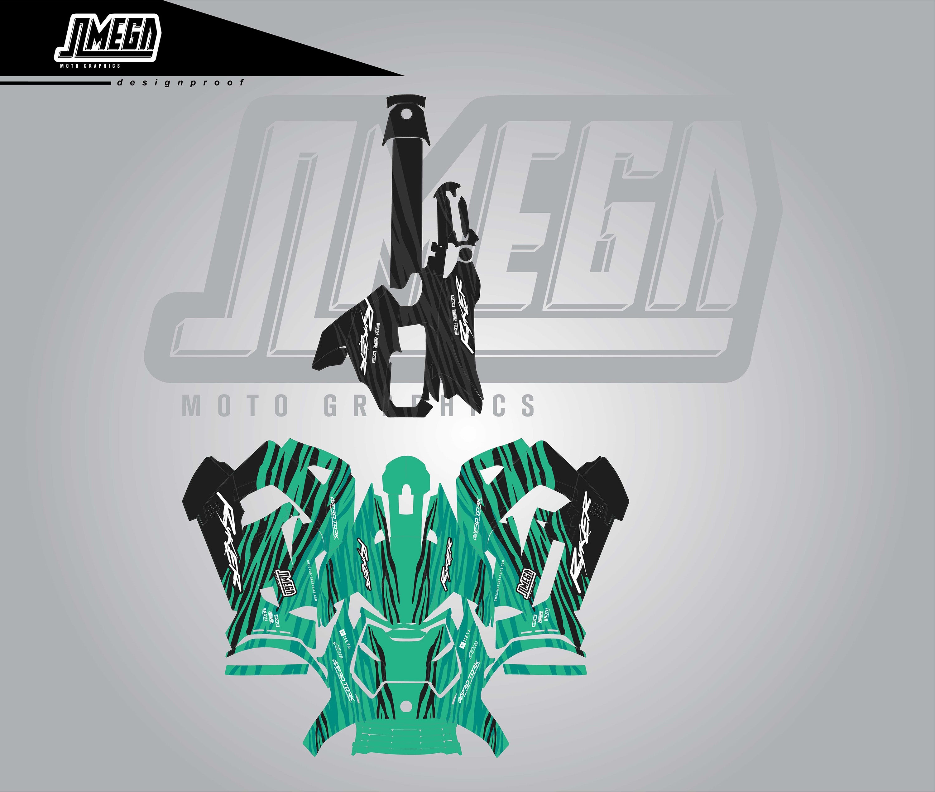 Cam-Am Green Ride Ryker Graphics Kit | Ryker Graphics Kit – Omega Moto ...