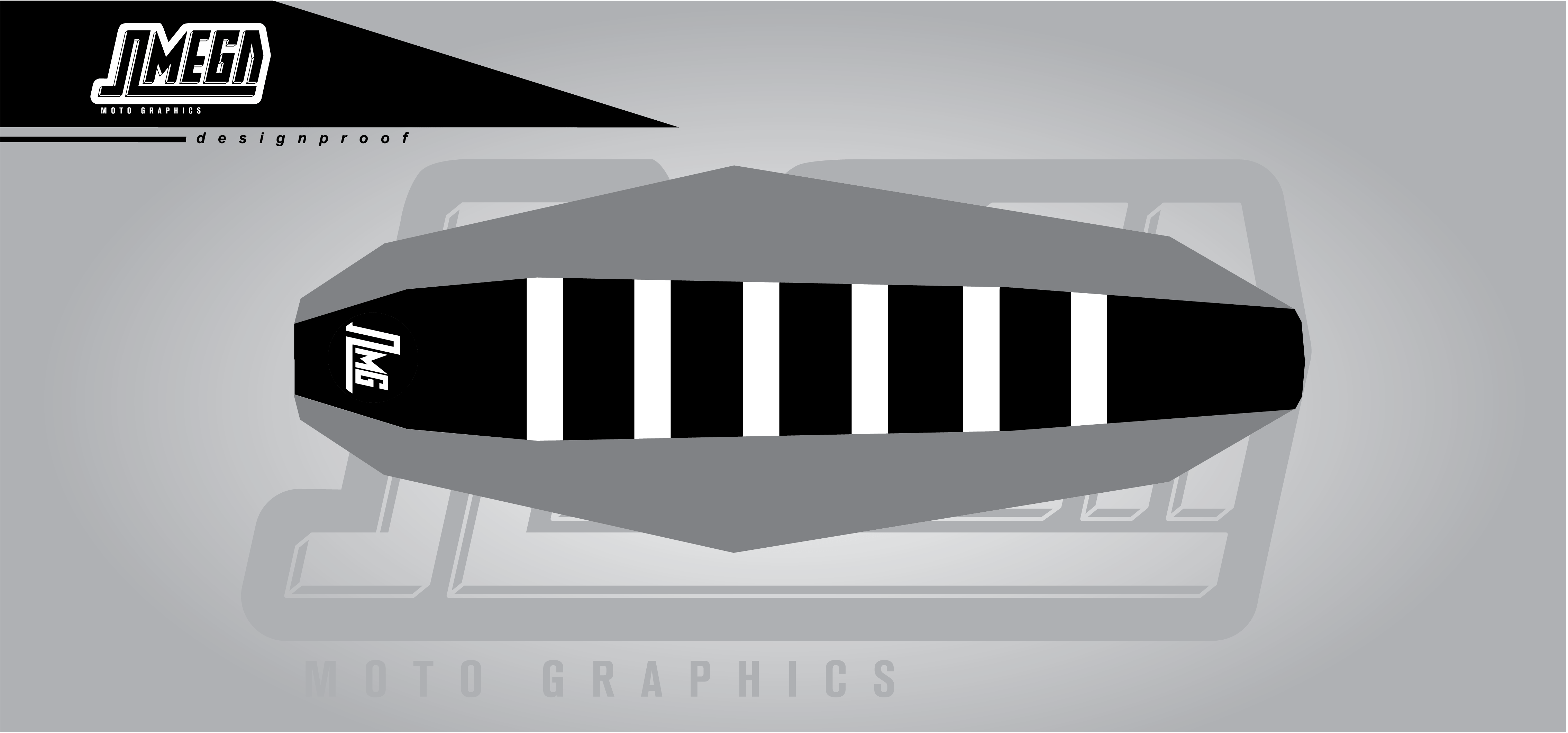 Custom Ribbed Seat Cover – Omega Moto Graphics