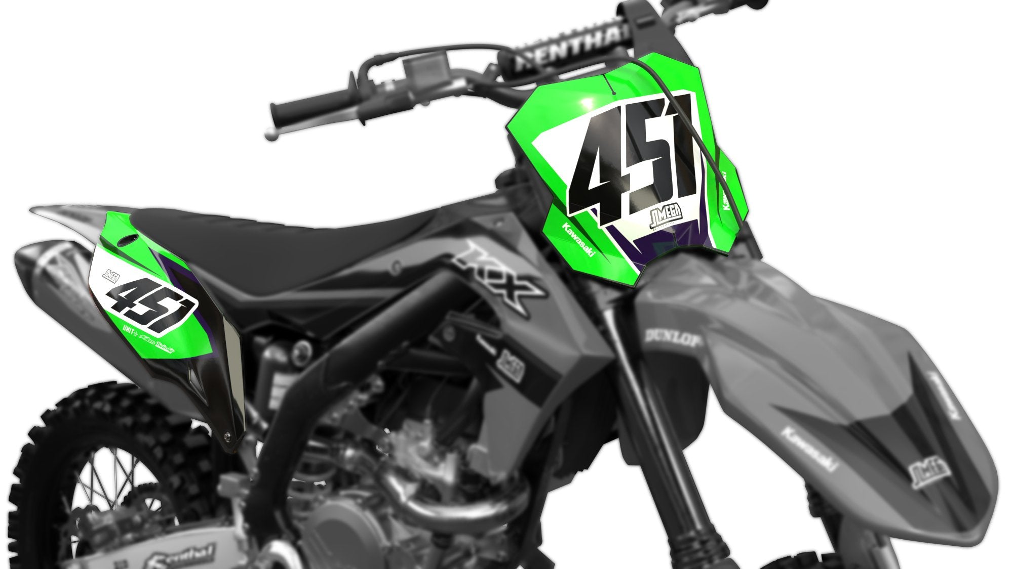 Deep Green Number Plates | Omega Moto Graphics