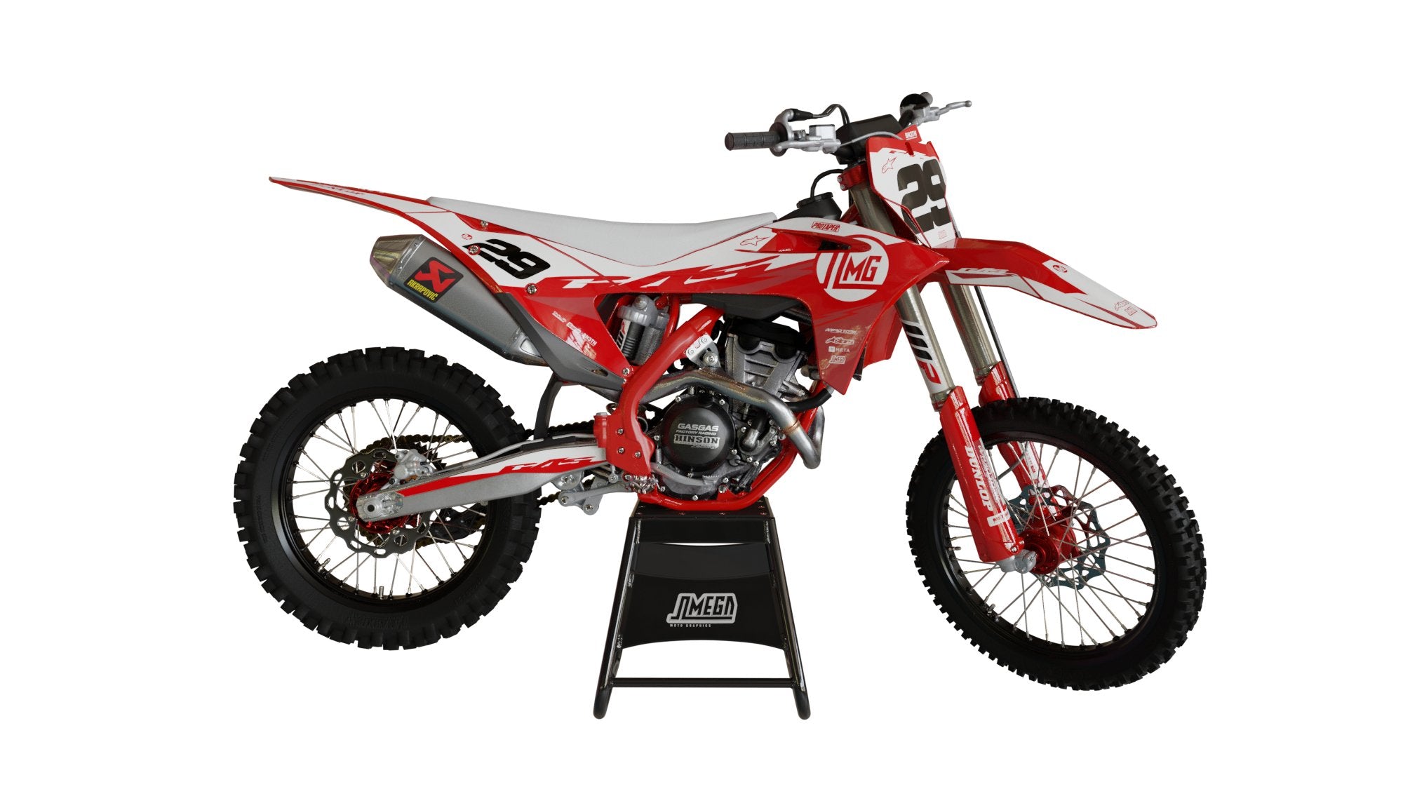 GasGas EC MC Red Bandit Graphics Kit | Omega Moto Graphics