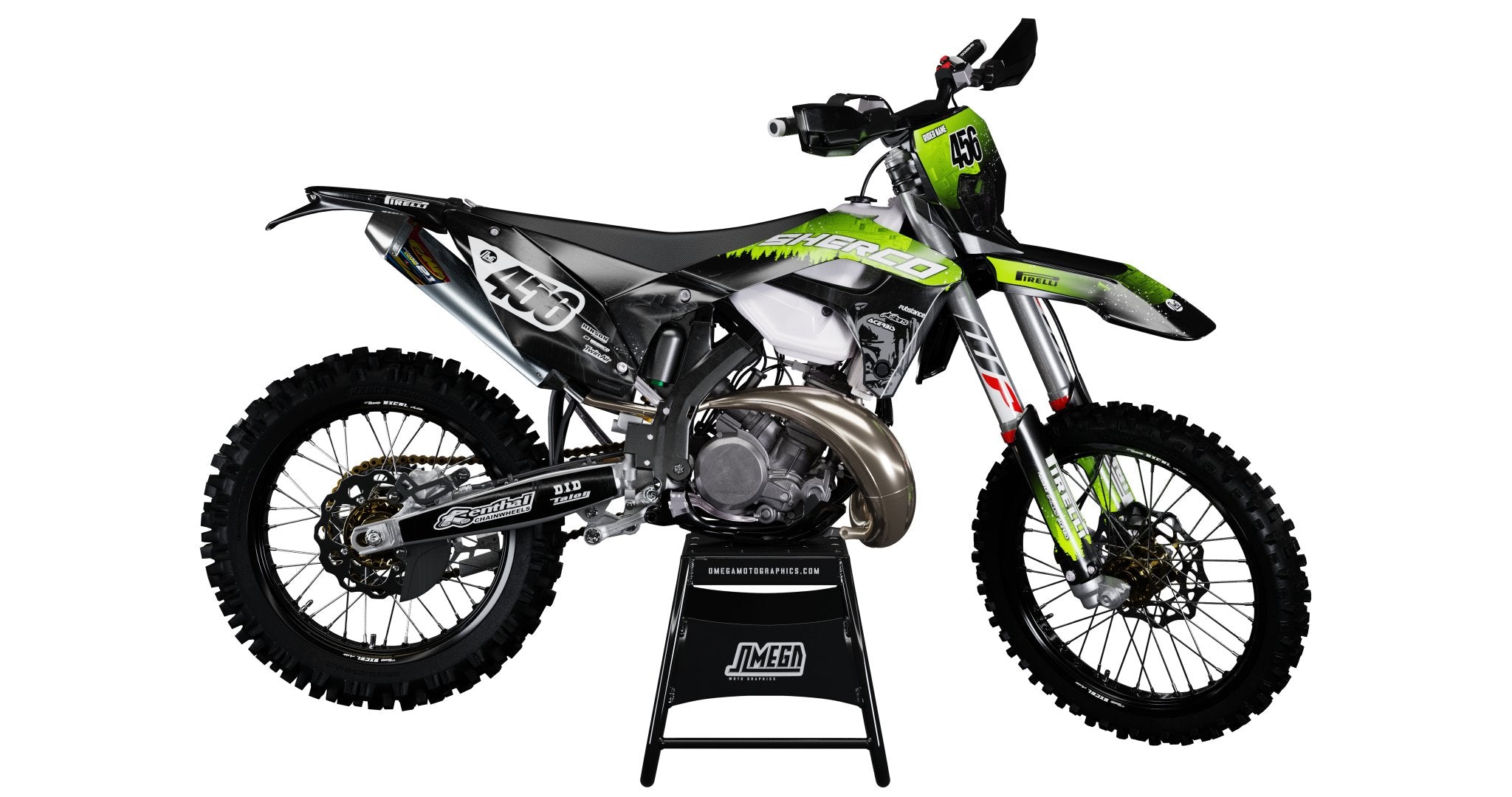 Green Death Star Graphics Kit | MX Graphics – Omega Moto Graphics
