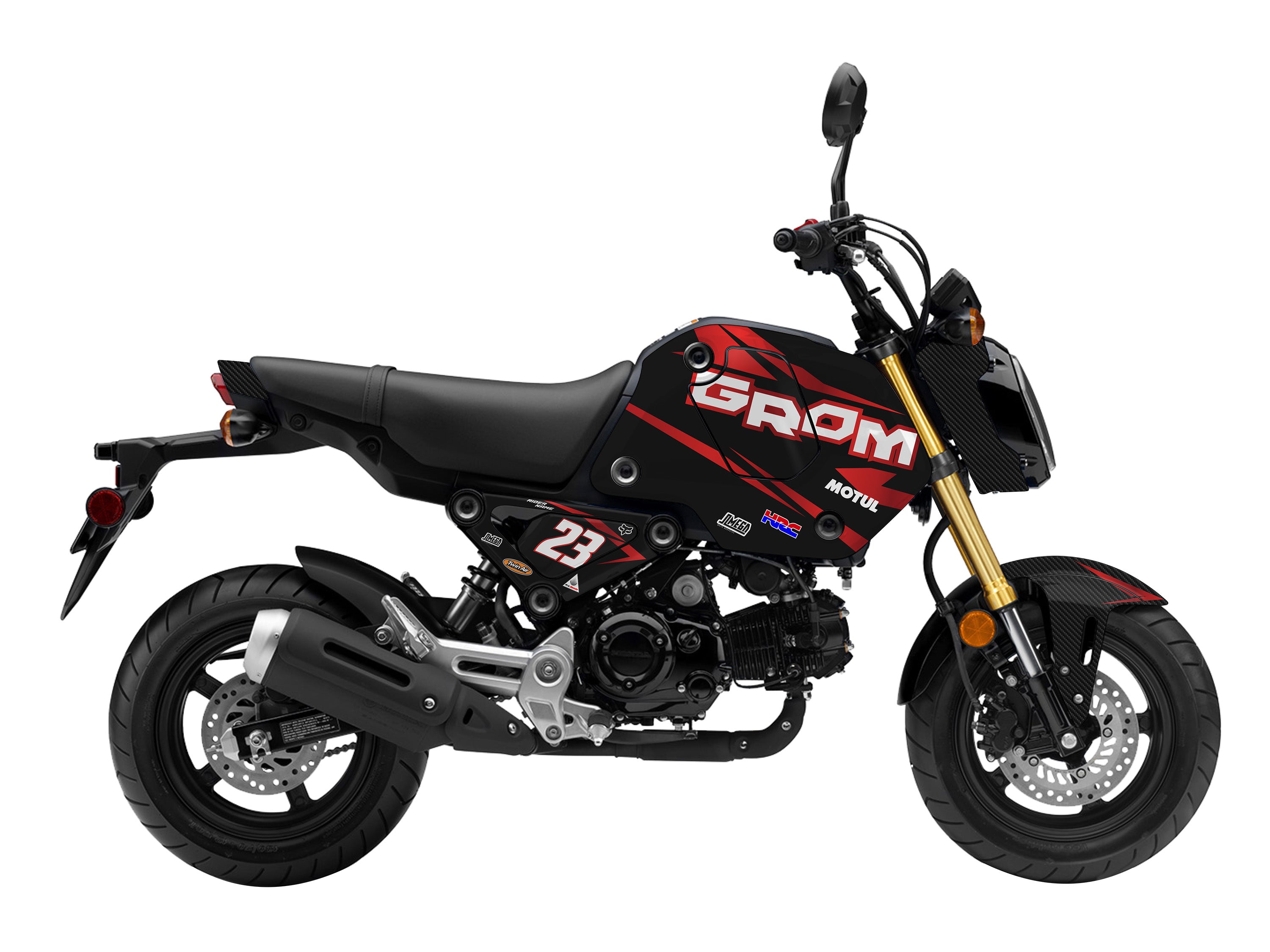 Metallic Red Road Bike Graphics Kit – Omega Moto Graphics