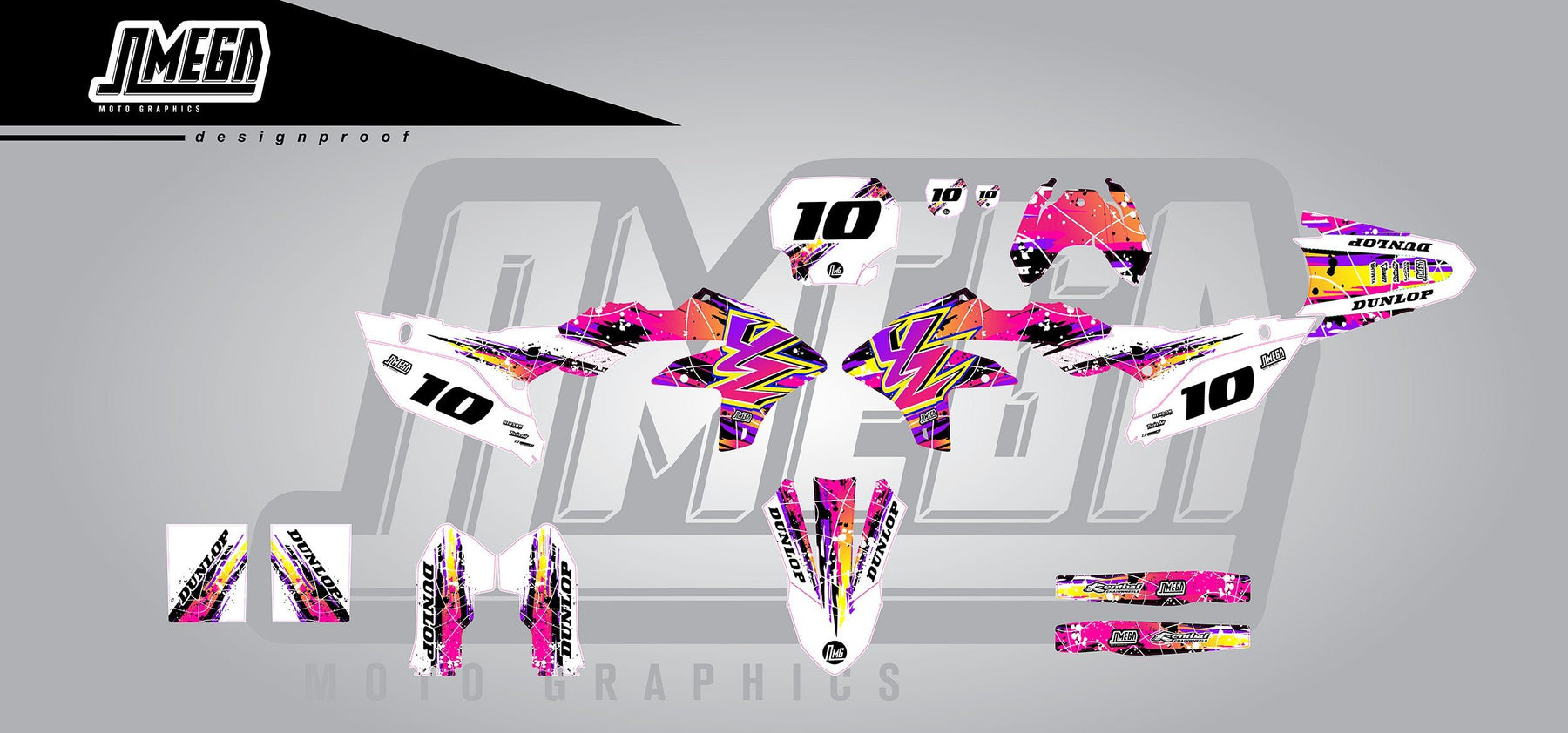 Emig 1994 Inspo Graphics Kit | Dirt Bike Decals – Omega Moto Graphics