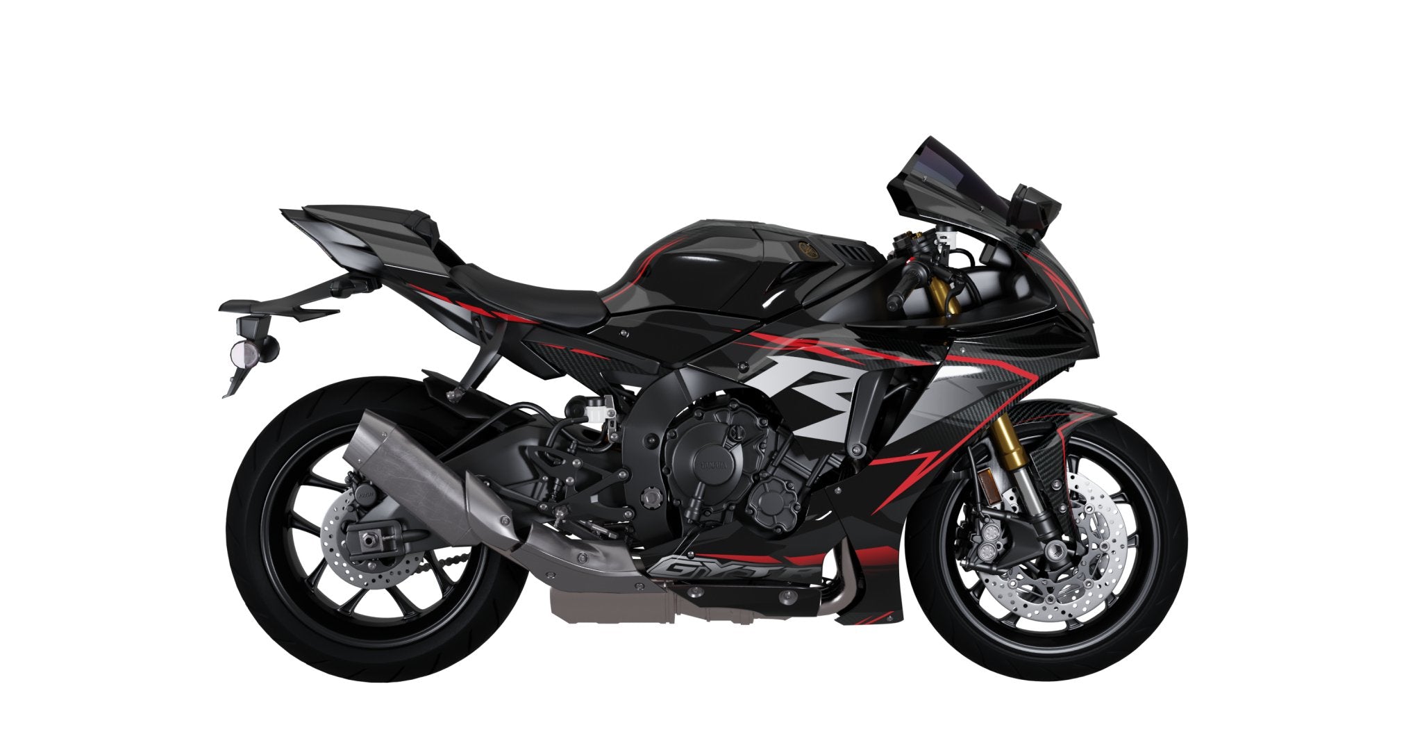 Metallic Red Road Bike Graphics Kit – Omega Moto Graphics