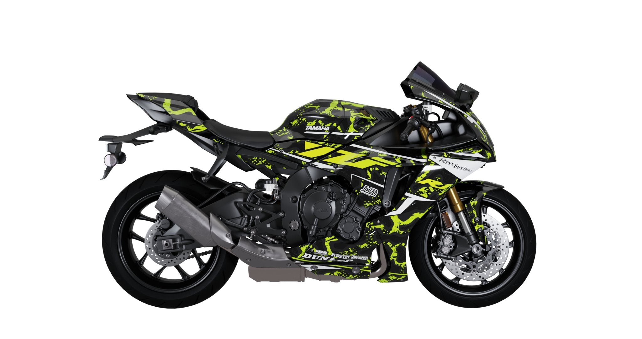 Neon Splash Road Bike Graphics Kit – Omega Moto Graphics
