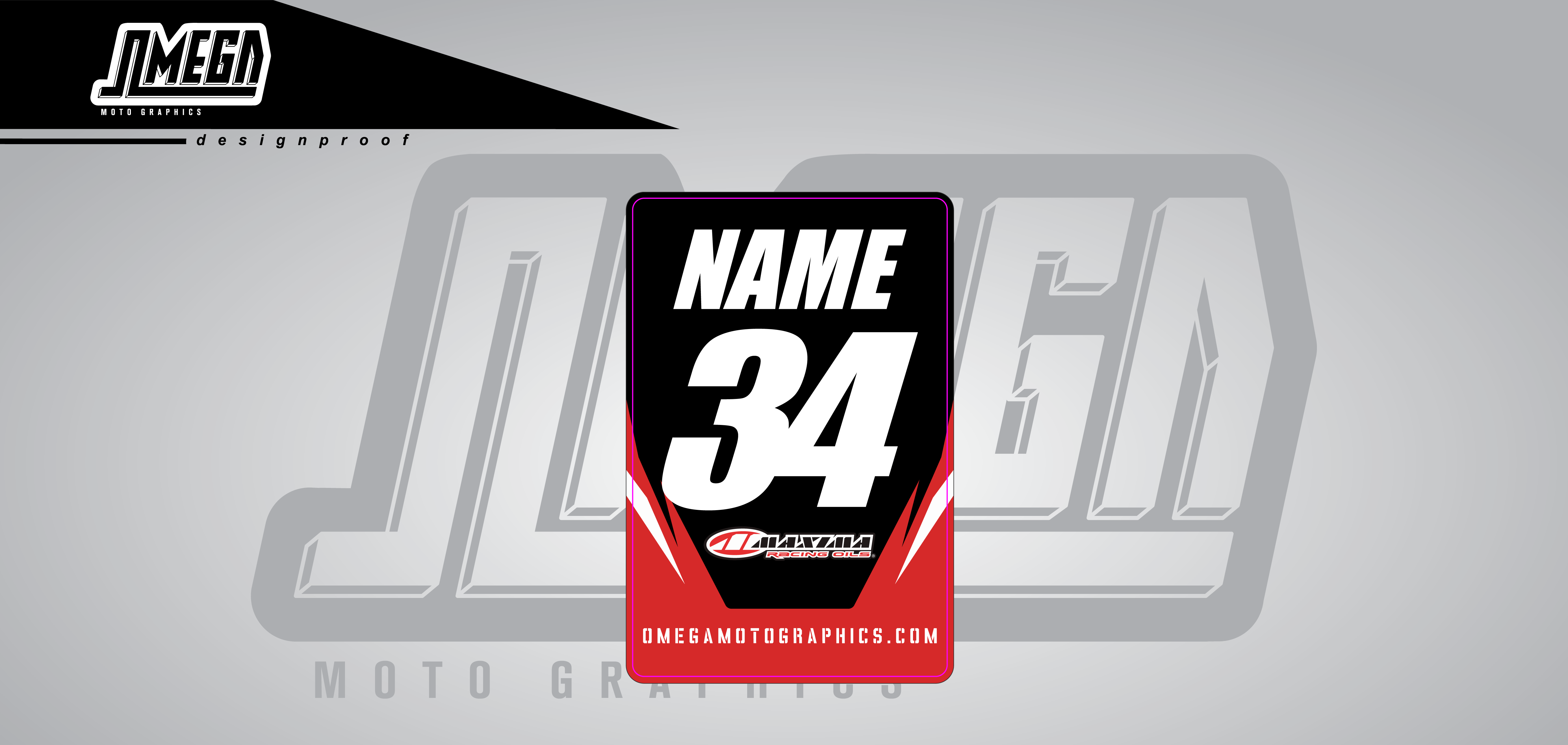 Red Under Fender Stickers – Omega Moto Graphics