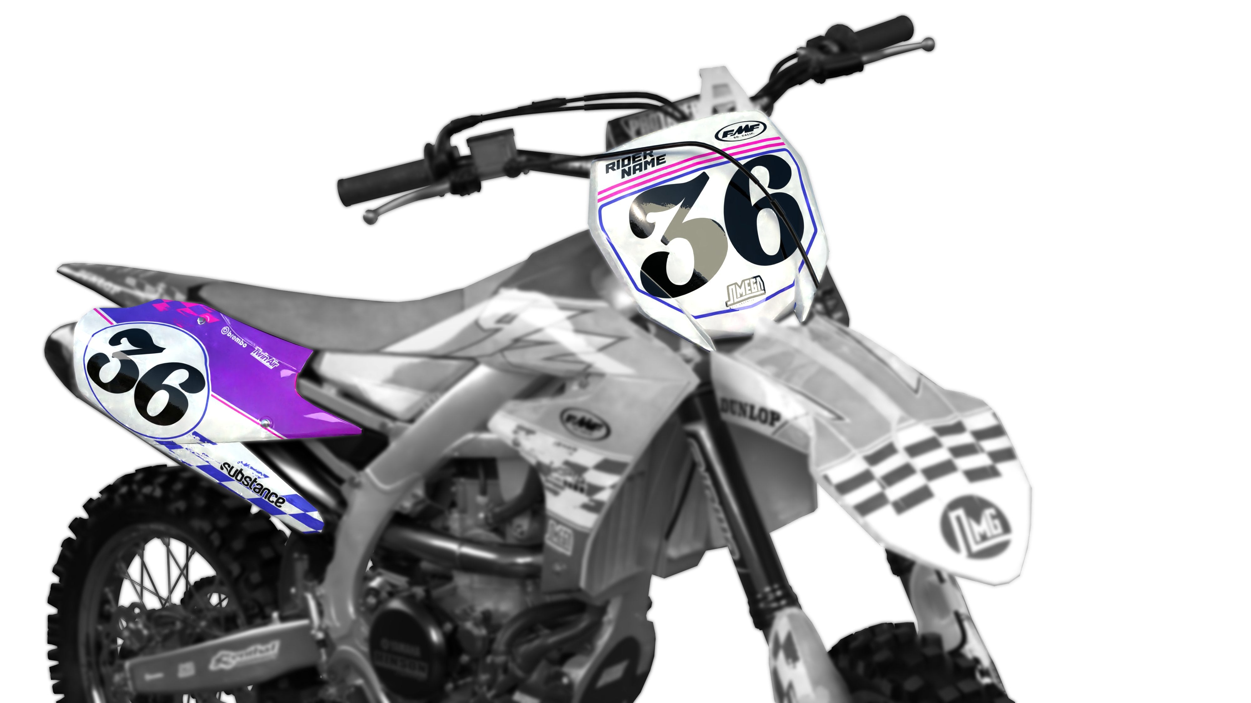 YA Classic Number Plates | Omega Moto Graphics