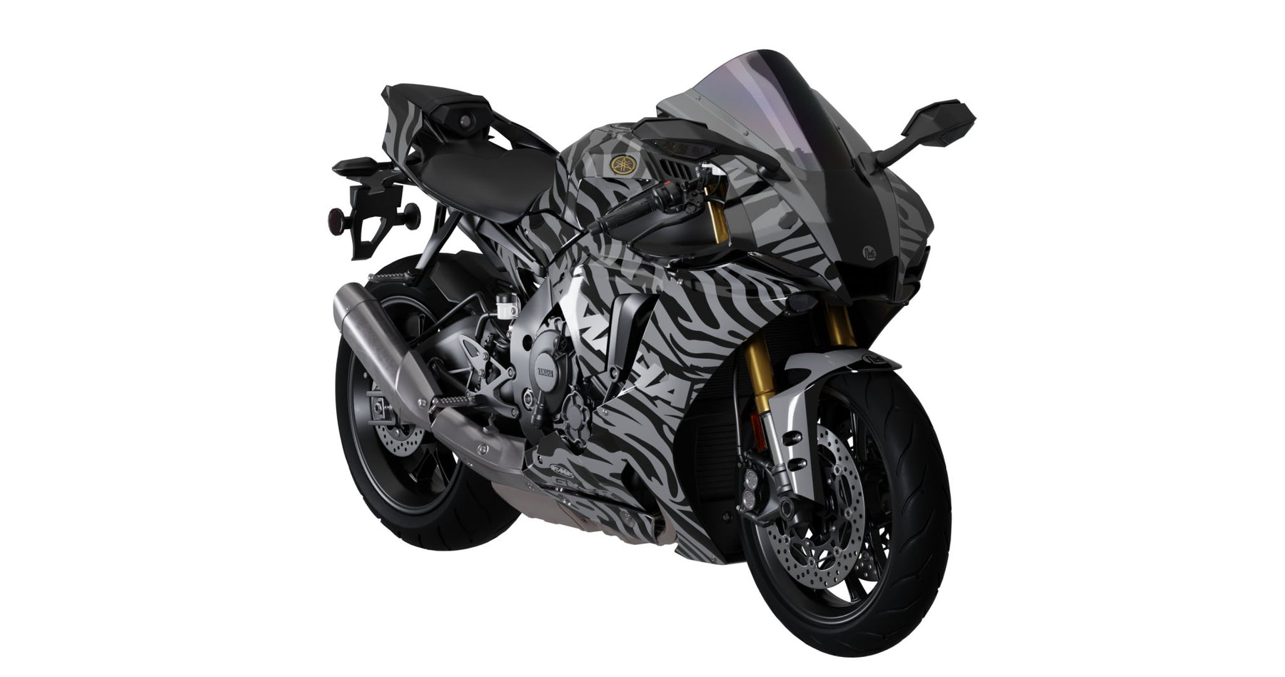 Zebra Road Bike Graphics Kit | Motorcycle Stickers – Omega Moto Graphics