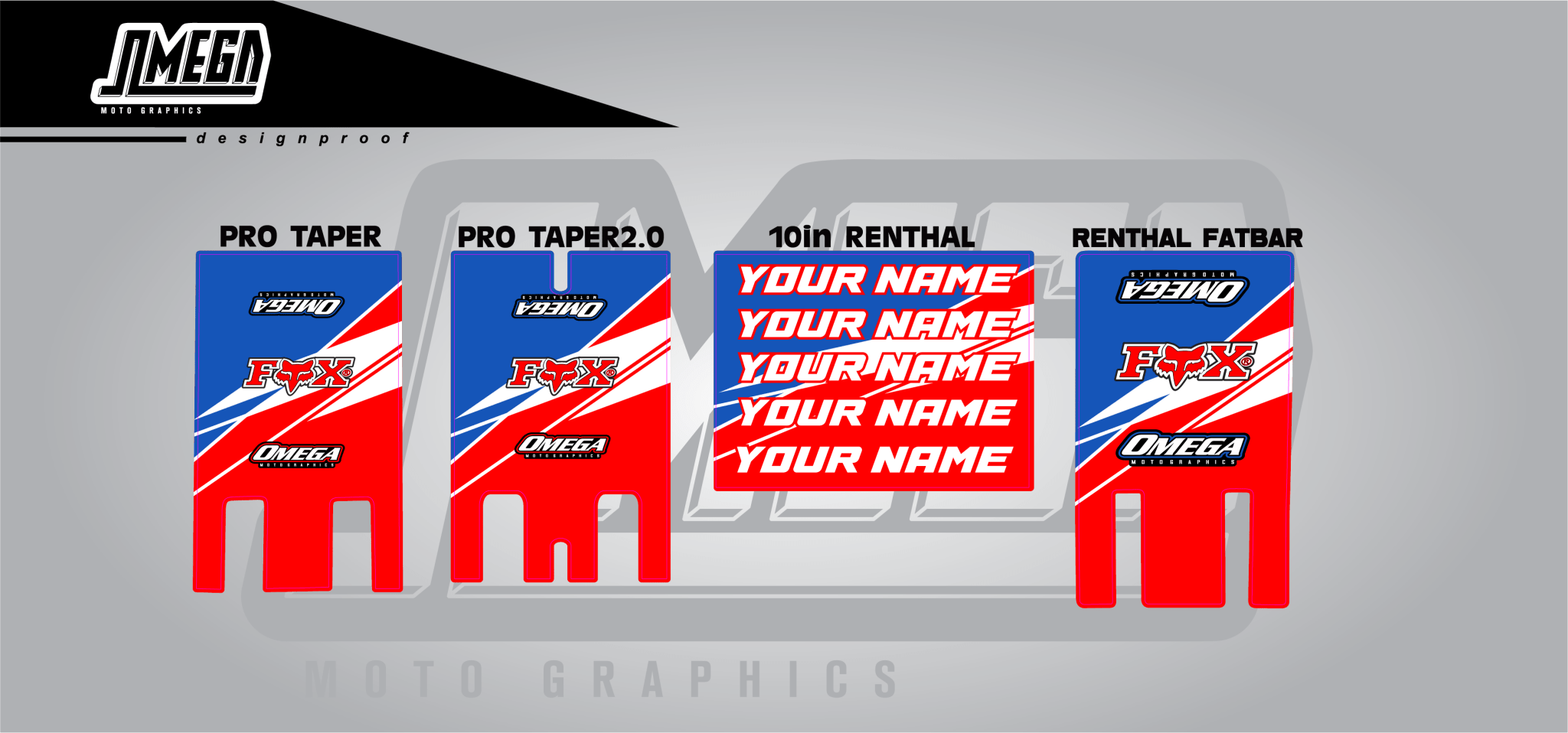 Grip King Bar Pad Sticker | Bar Pad Decal – Omega Moto Graphics