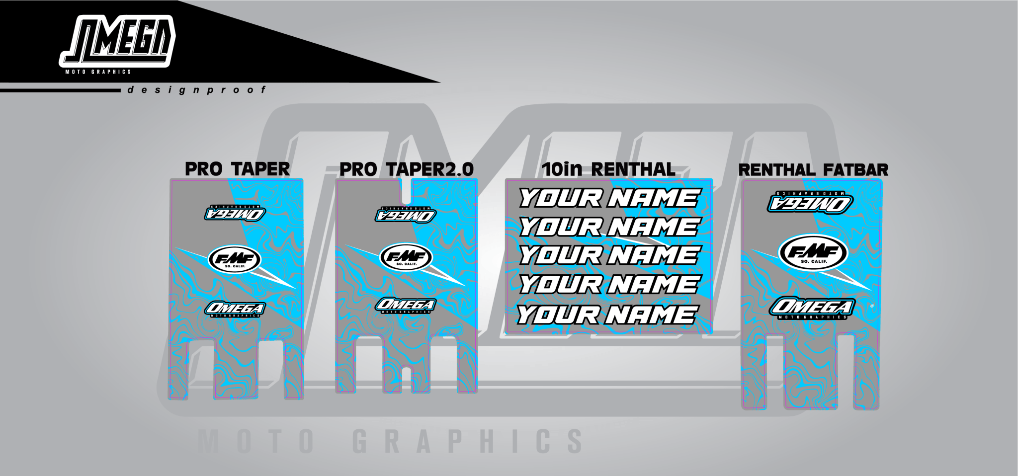 Trackside Bar Pad Sticker | Bar Pad Decal – Omega Moto Graphics