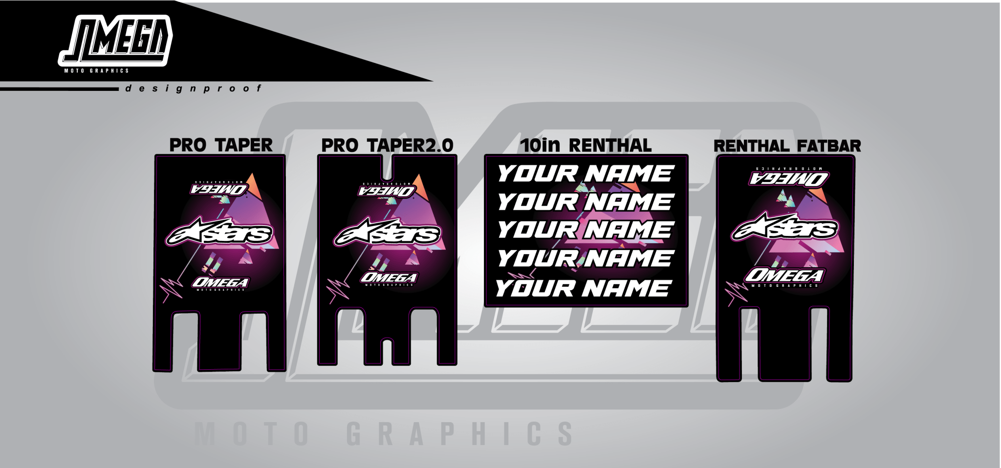 ProLine Bar Pad Sticker | Omega Moto Graphics