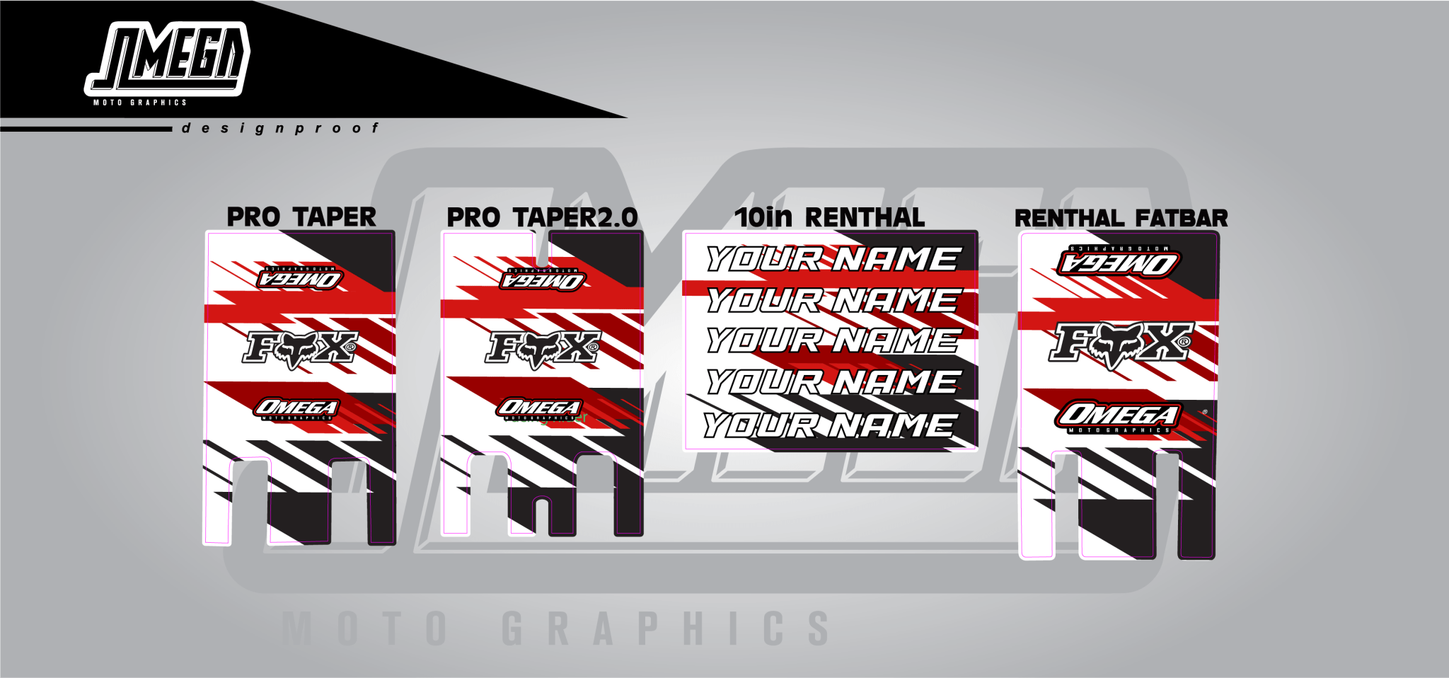 Whip Wizard Bar Pad Sticker | Handlebar Pad Wrap – Omega Moto Graphics