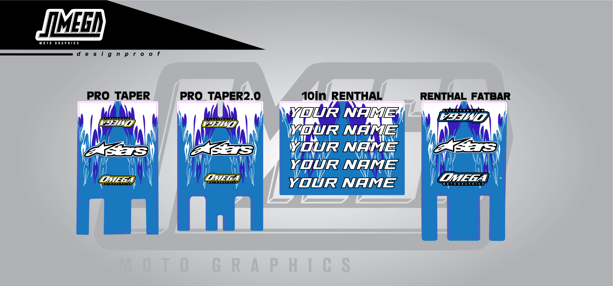 Trailblazer Bar Pad Sticker | Omega Moto Graphics
