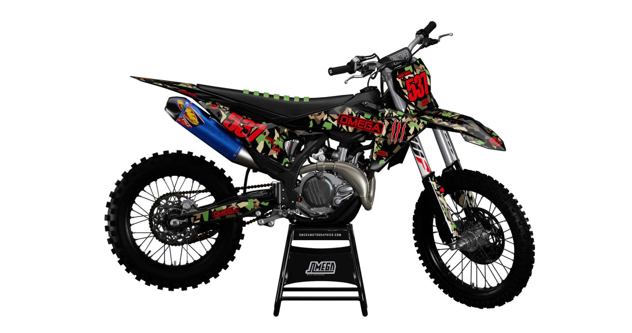 Camo Monster Sticker kit – Omega Moto Graphics