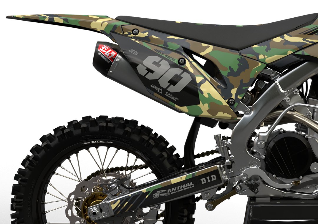 Honda CR CRF Army Camo graphics kit | Omega Moto Graphics