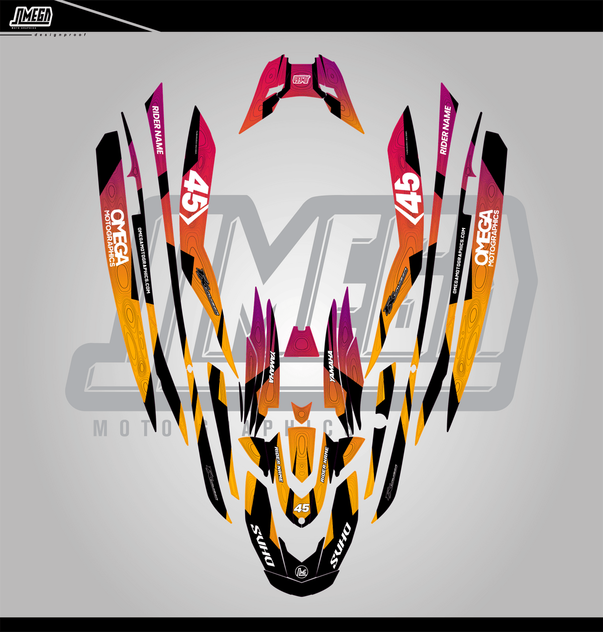 Eclipse Jet Ski Graphics Kit | Jet Ski Stickers – Omega Moto Graphics