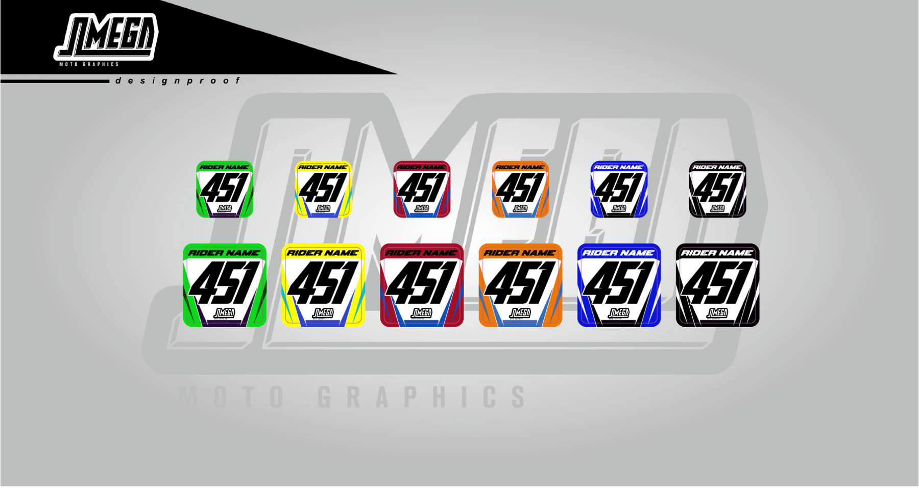 Factory Wheel Hub Stickers | Omega Moto Graphics