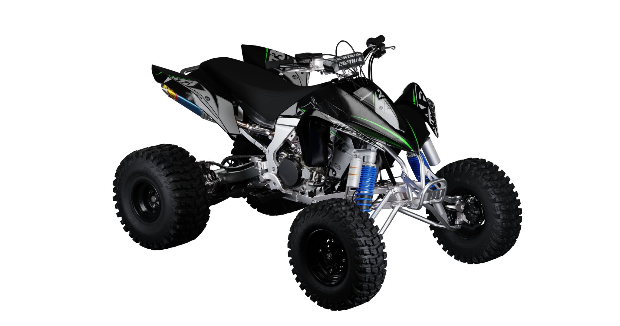 Kawasaki Grey Concept Graphics Kit | ATV Graphics Kit – Omega Moto Graphics
