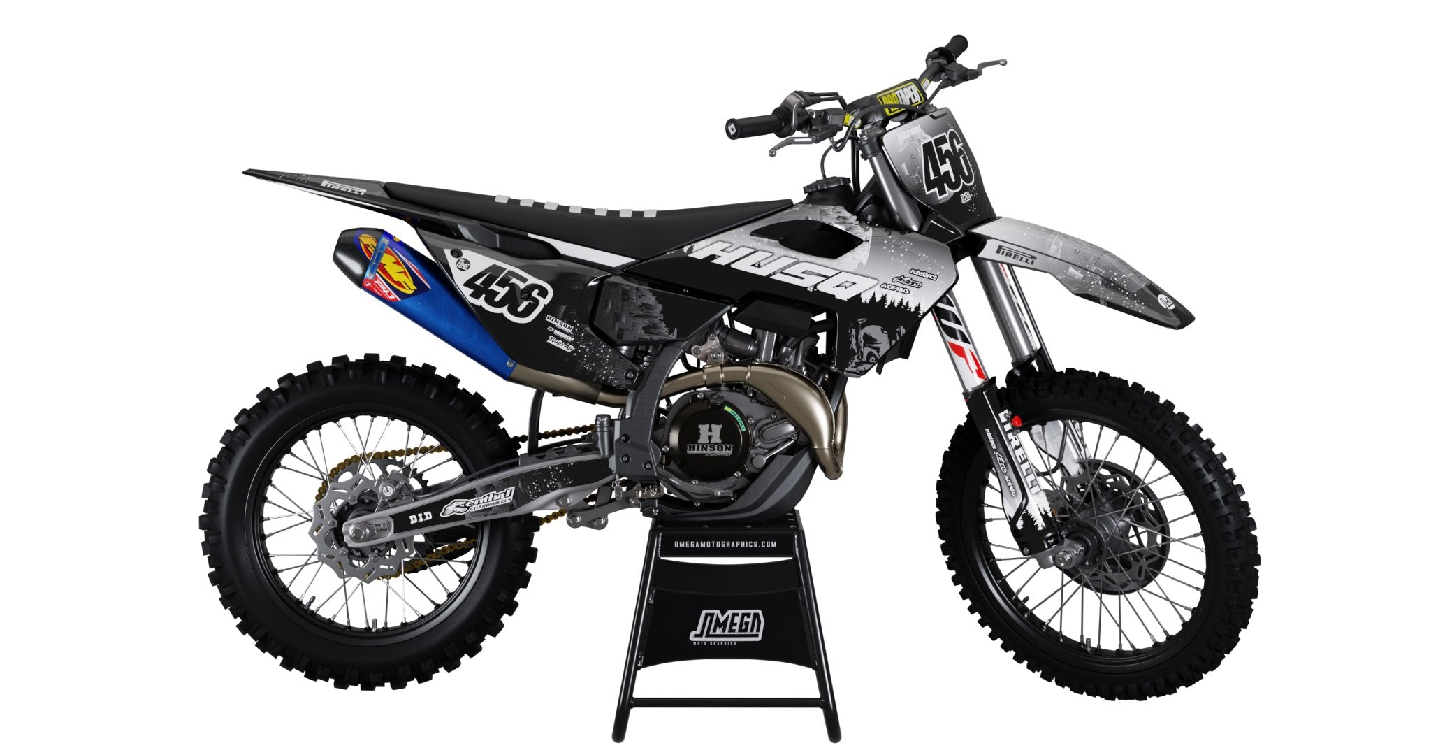 Grey Death Star Graphics Kit | MX Graphics – Omega Moto Graphics