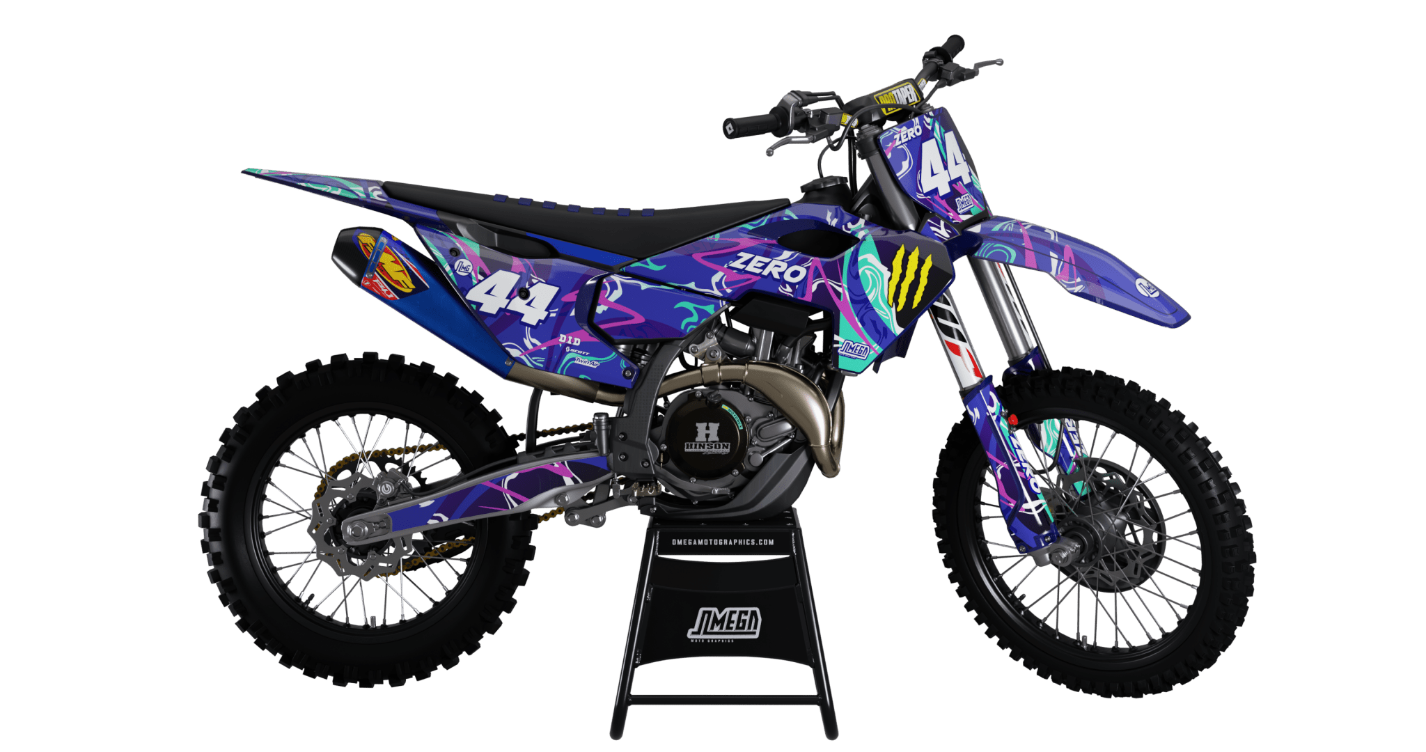 Purple Zero Monster Sticker kit – Omega Moto Graphics