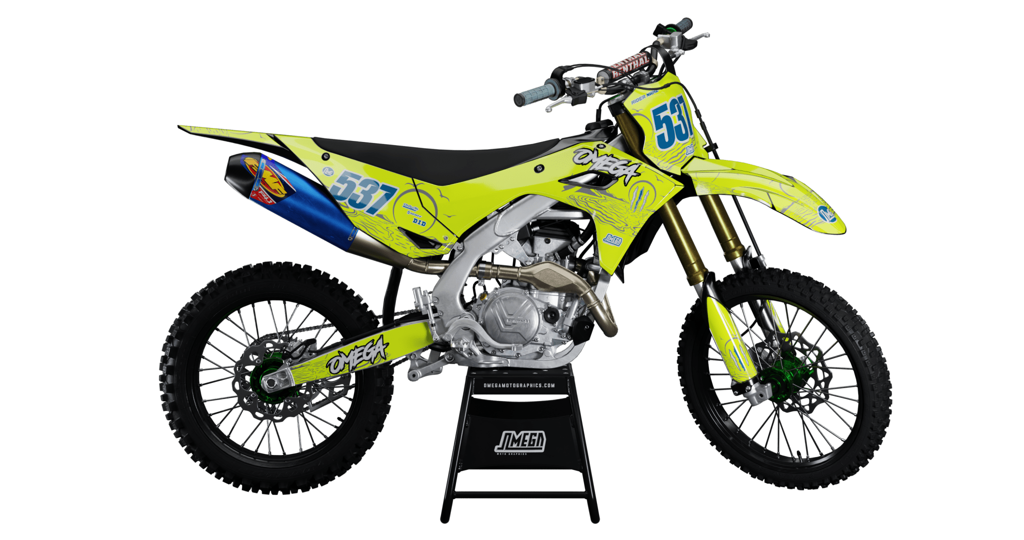 Sunset Monster Sticker kit – Omega Moto Graphics