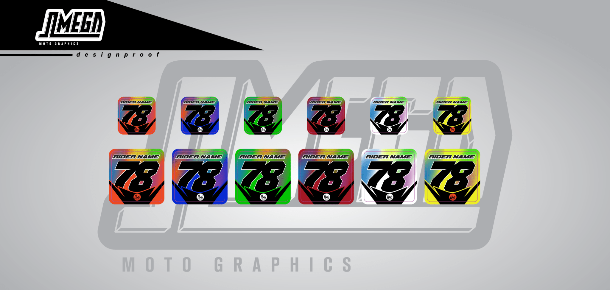 Titanium Wheel Hub Stickers | Omega Moto Graphics