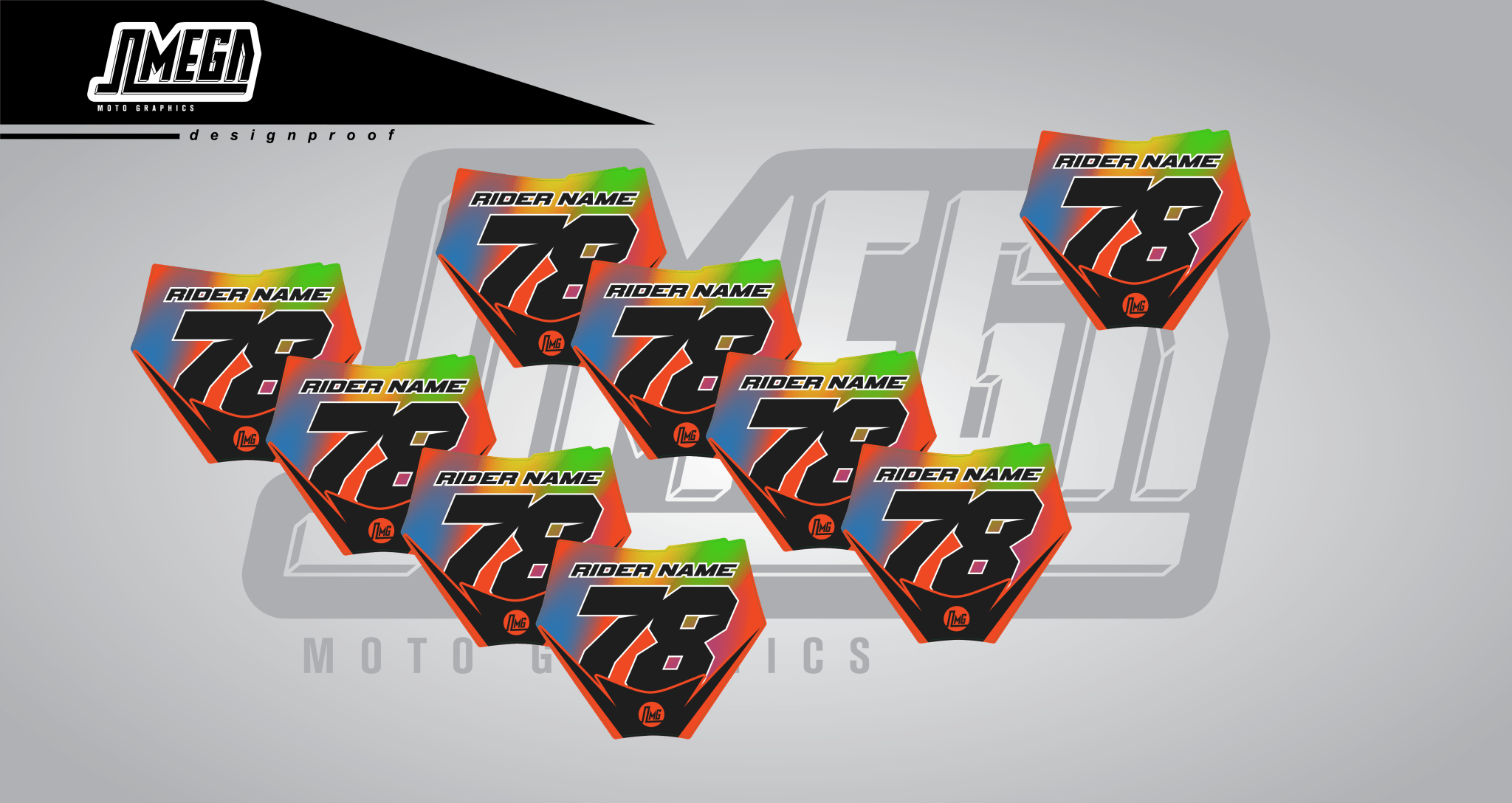 Titanium Mini Plates Plates | Omega Moto Graphics