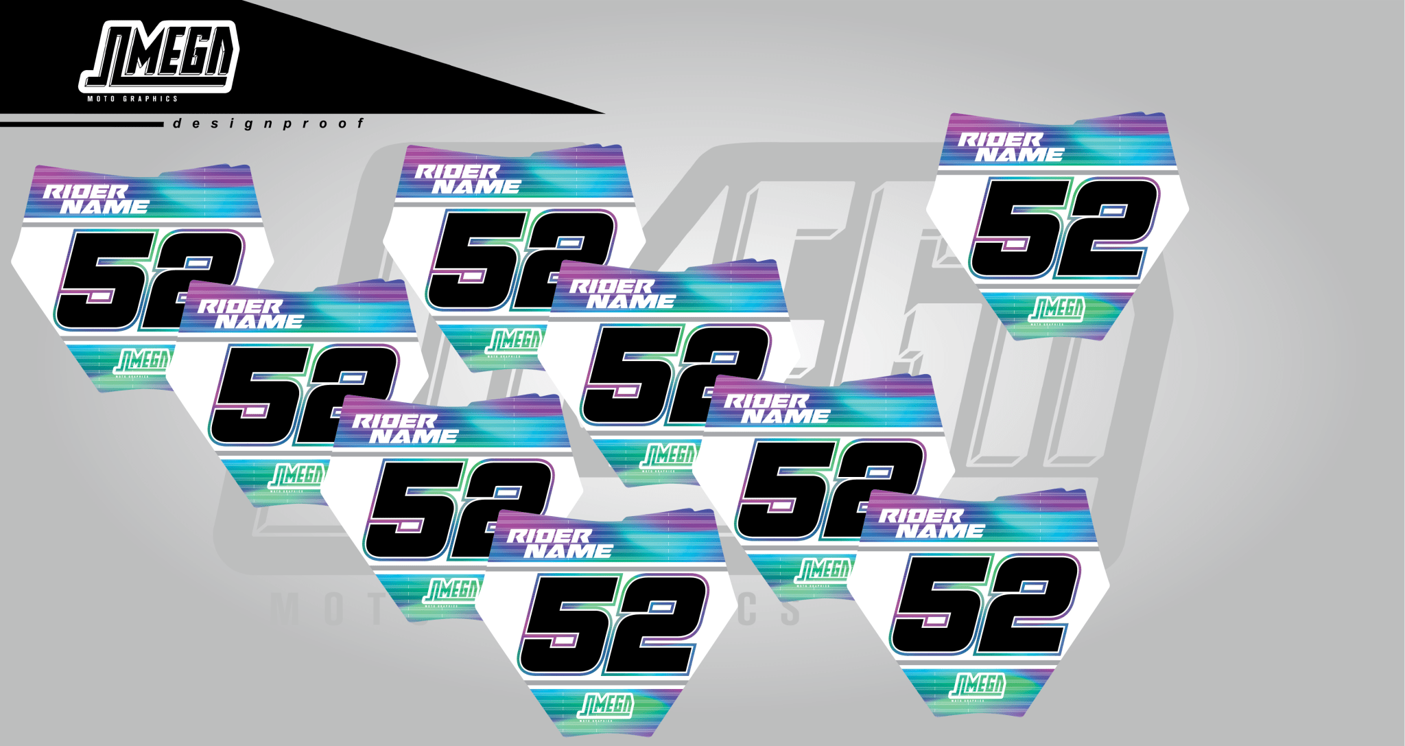 Vision Mini Plates | Mini Number Plates – Omega Moto Graphics