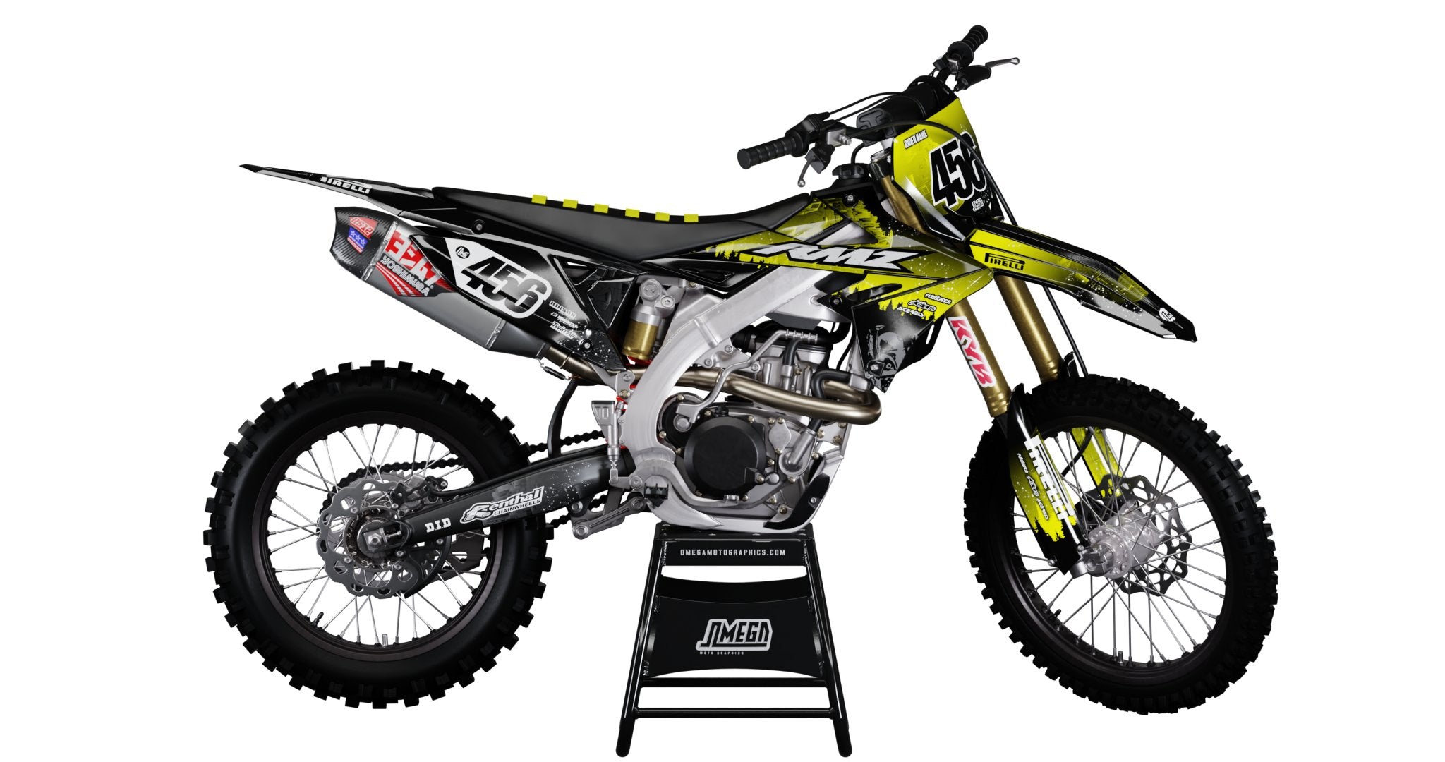 Yellow Death Star Graphics Kit | Omega Moto Graphics