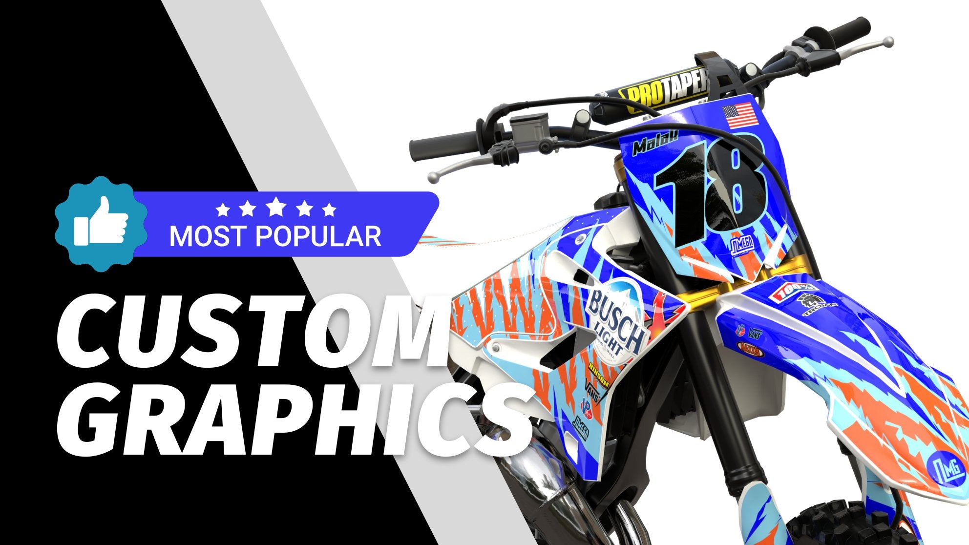 Full rieju custom graphics kit | Omega Moto Graphics