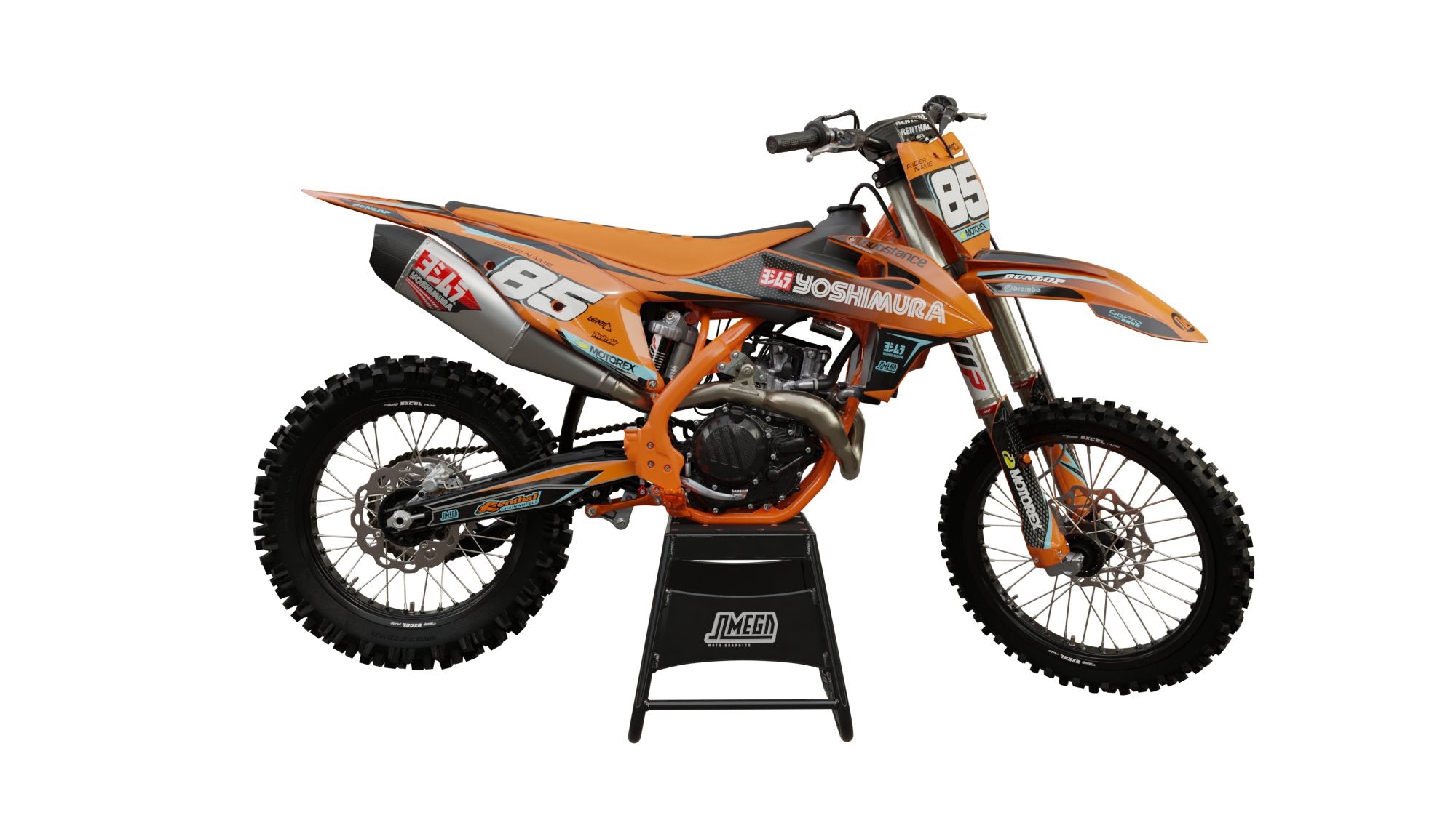 Orange Yoshimura Graphics Kit | Omega Moto Graphics