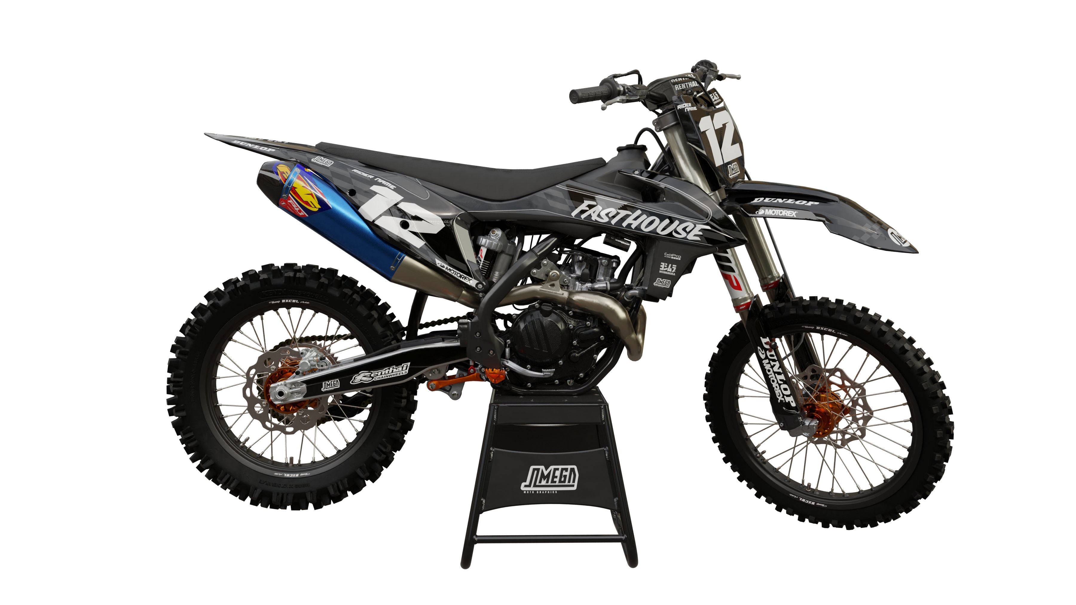 KTM SX EXC Classic Grey Graphics Kit | Omega Moto Graphics