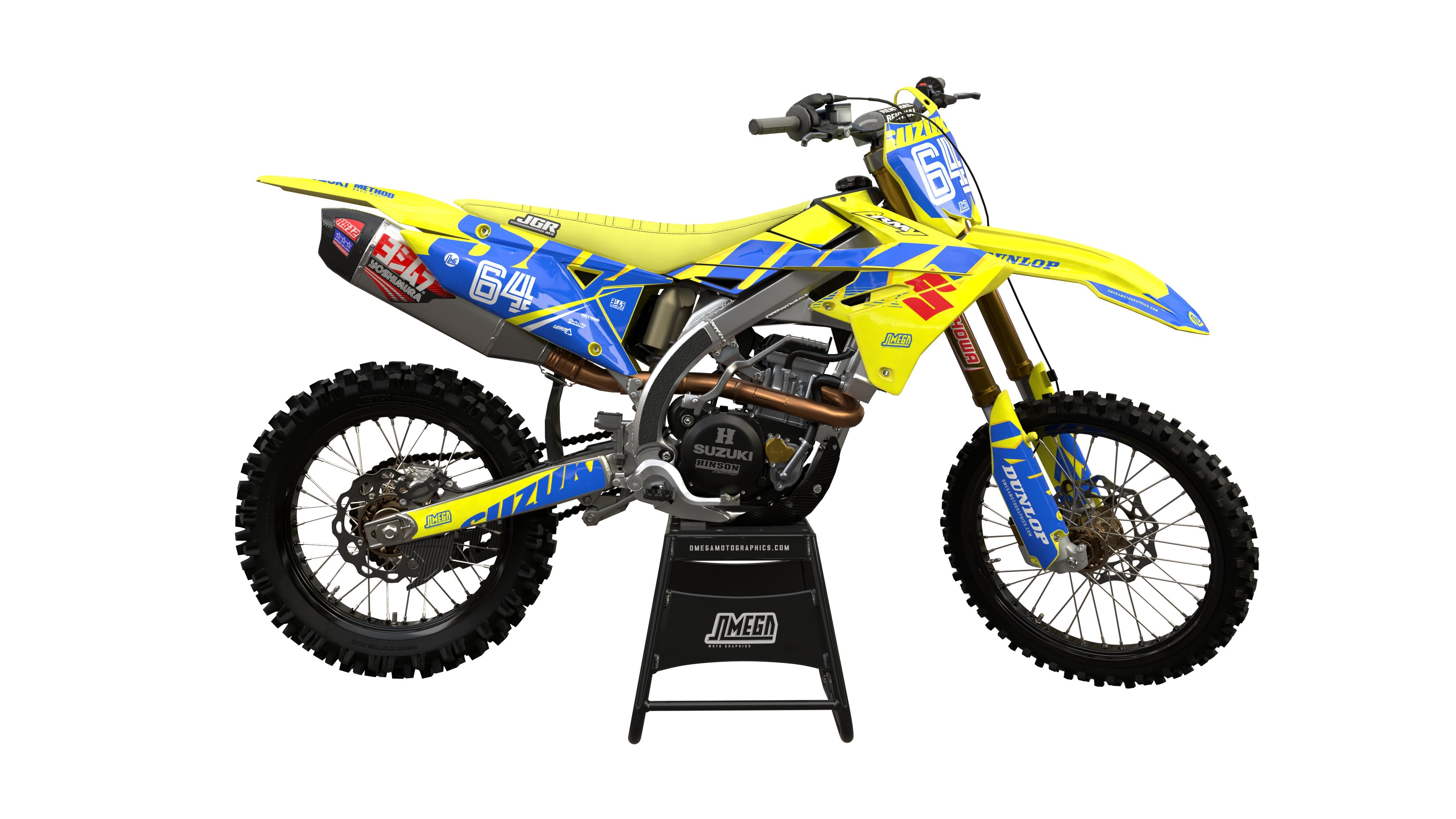 Suzuki RM RMZ Blue Concept Graphics Kit | Omega Moto Graphics