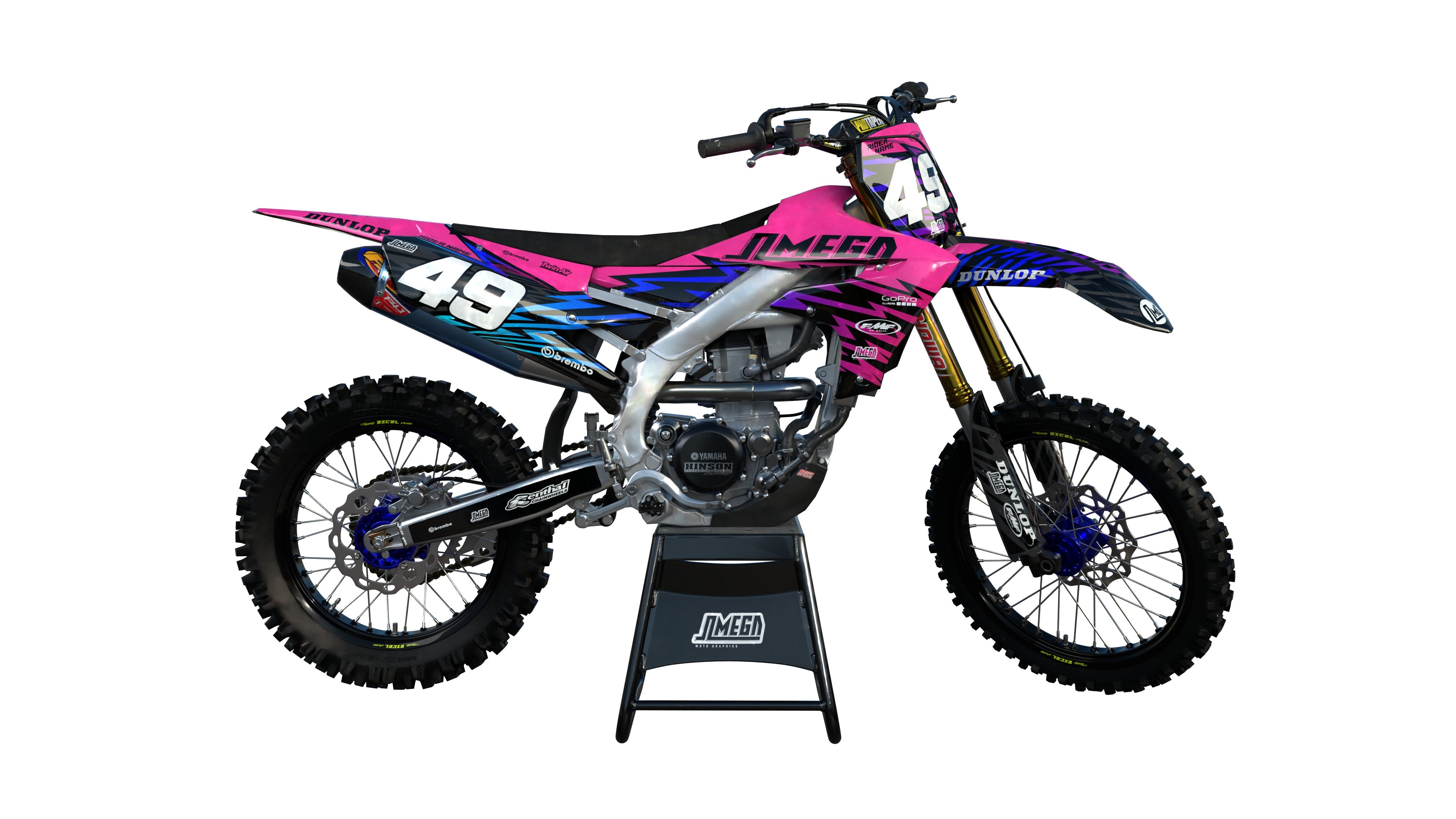Pink Concept Graphics Kit | MX Graphics – Omega Moto Graphics