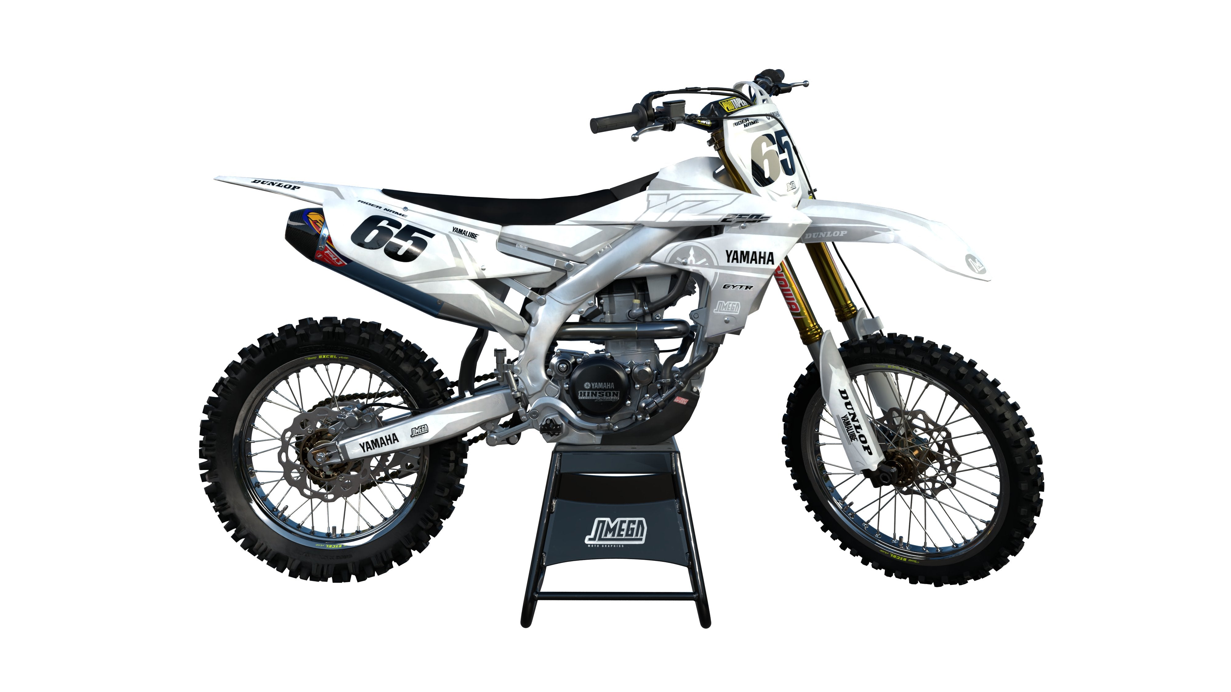 Yamaha YZ YZF Grey Concept Graphics Kit | Omega Moto Graphics