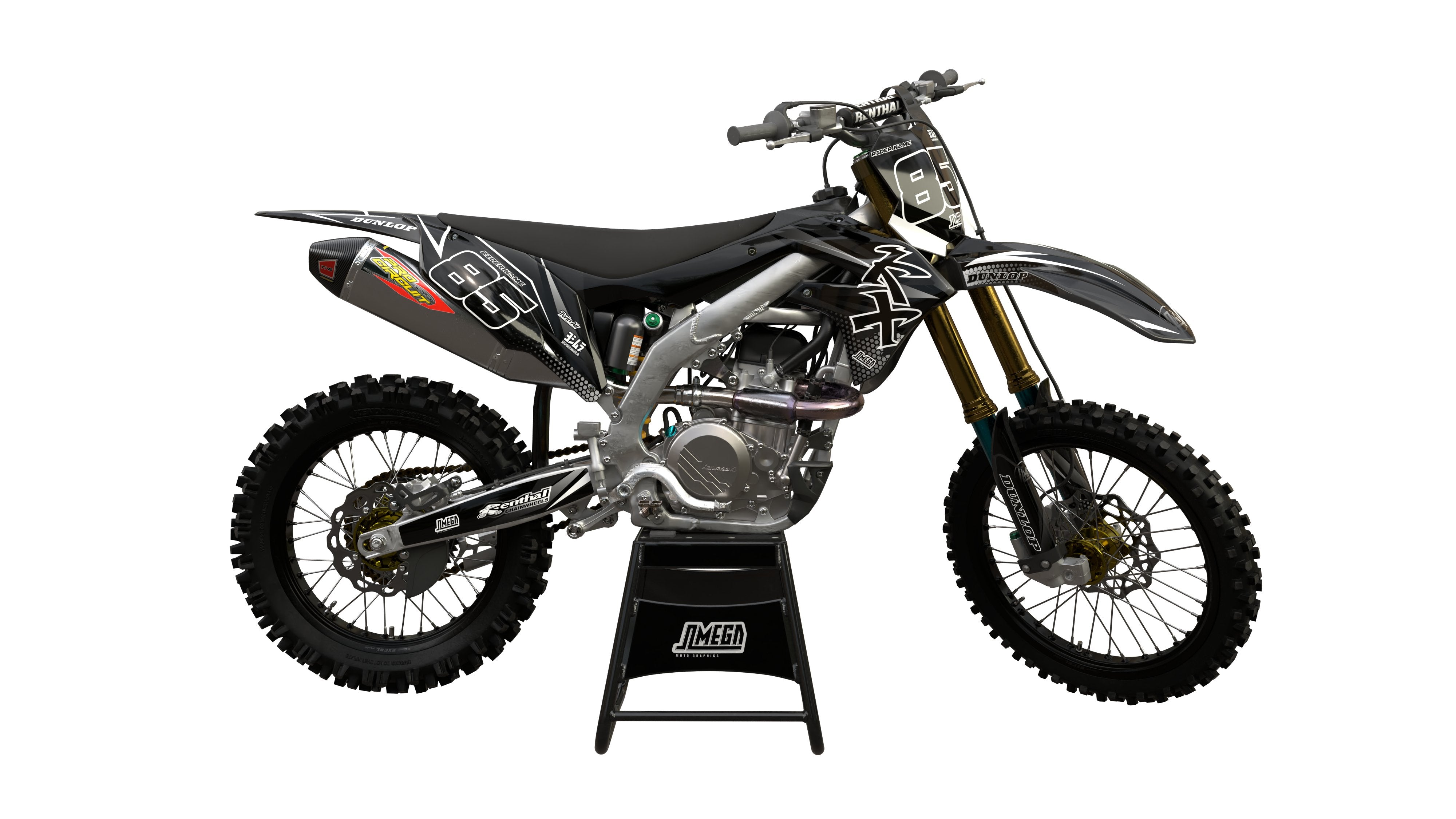 White Touch Graphics kit | Motocross Decals – Omega Moto Graphics