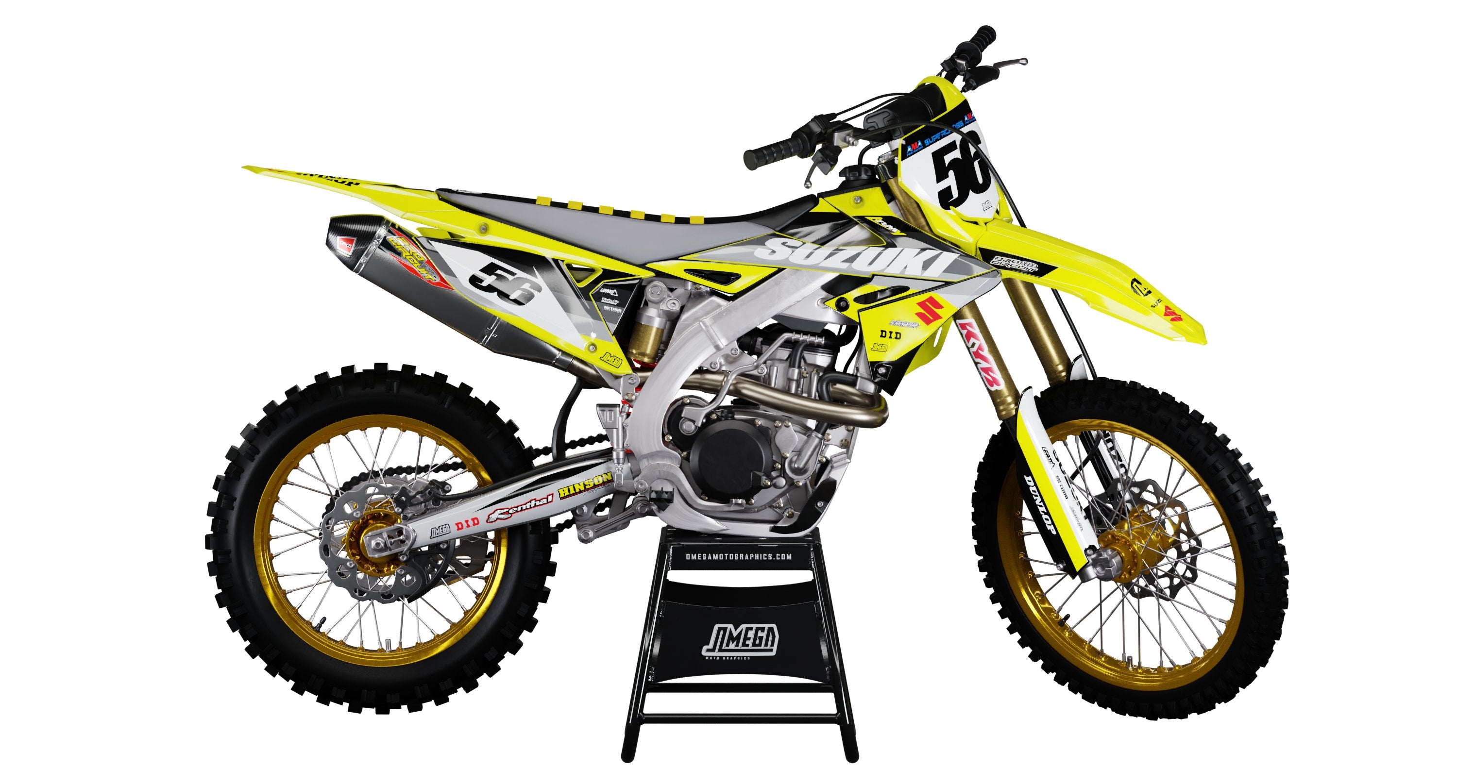 Suzuki RM RMZ Progressive Graphics Kit | Omega Moto Graphics