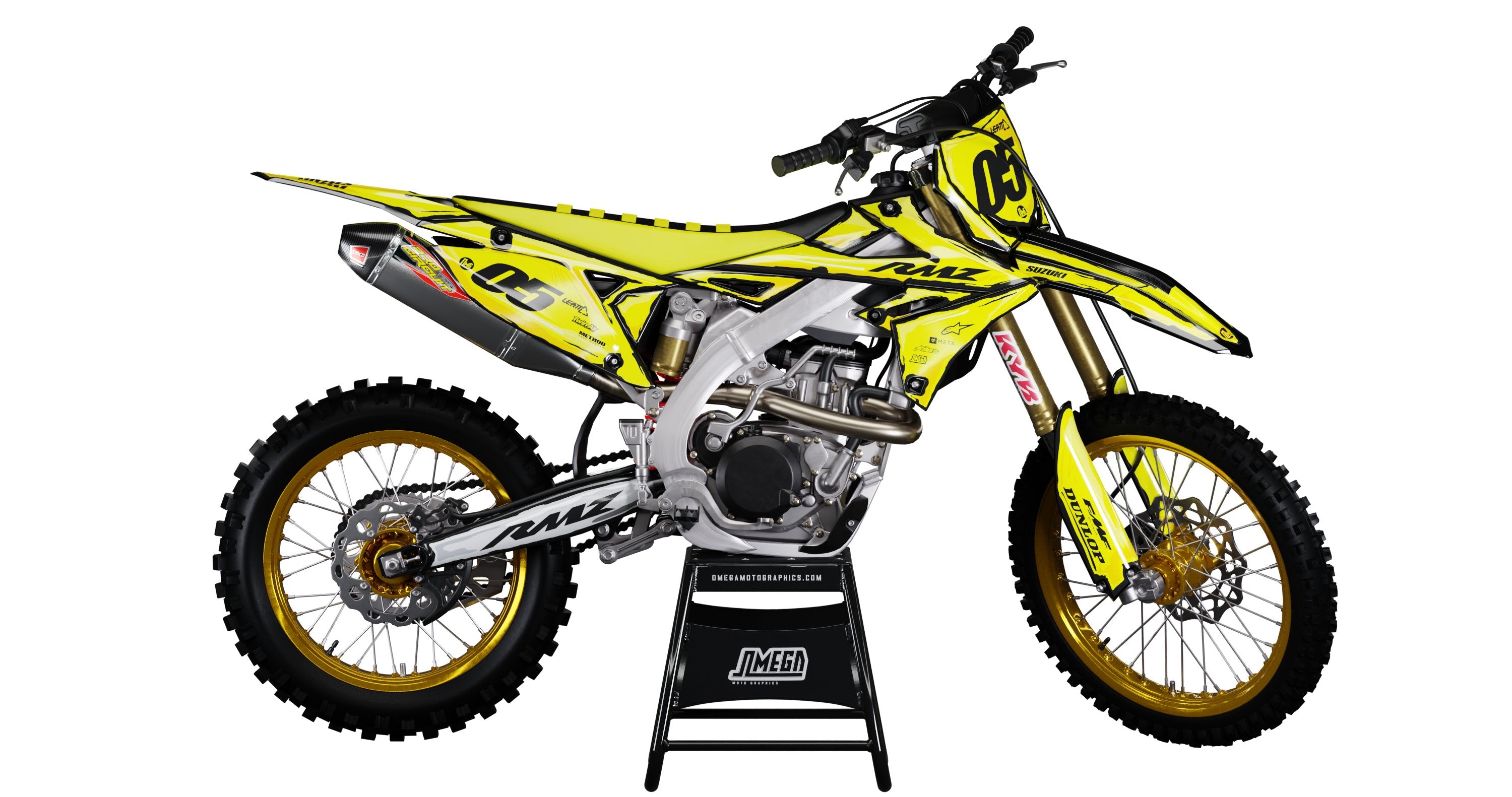 Yellow Manga Graphics Kit | MX Graphics – Omega Moto Graphics