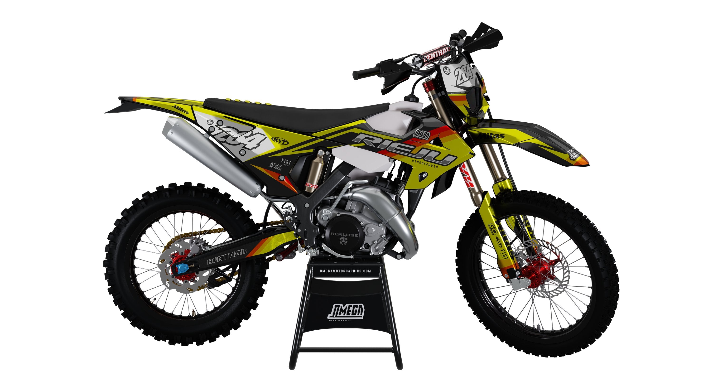 Chrome Concept Graphics Kit | MX Sticker Kit – Omega Moto Graphics