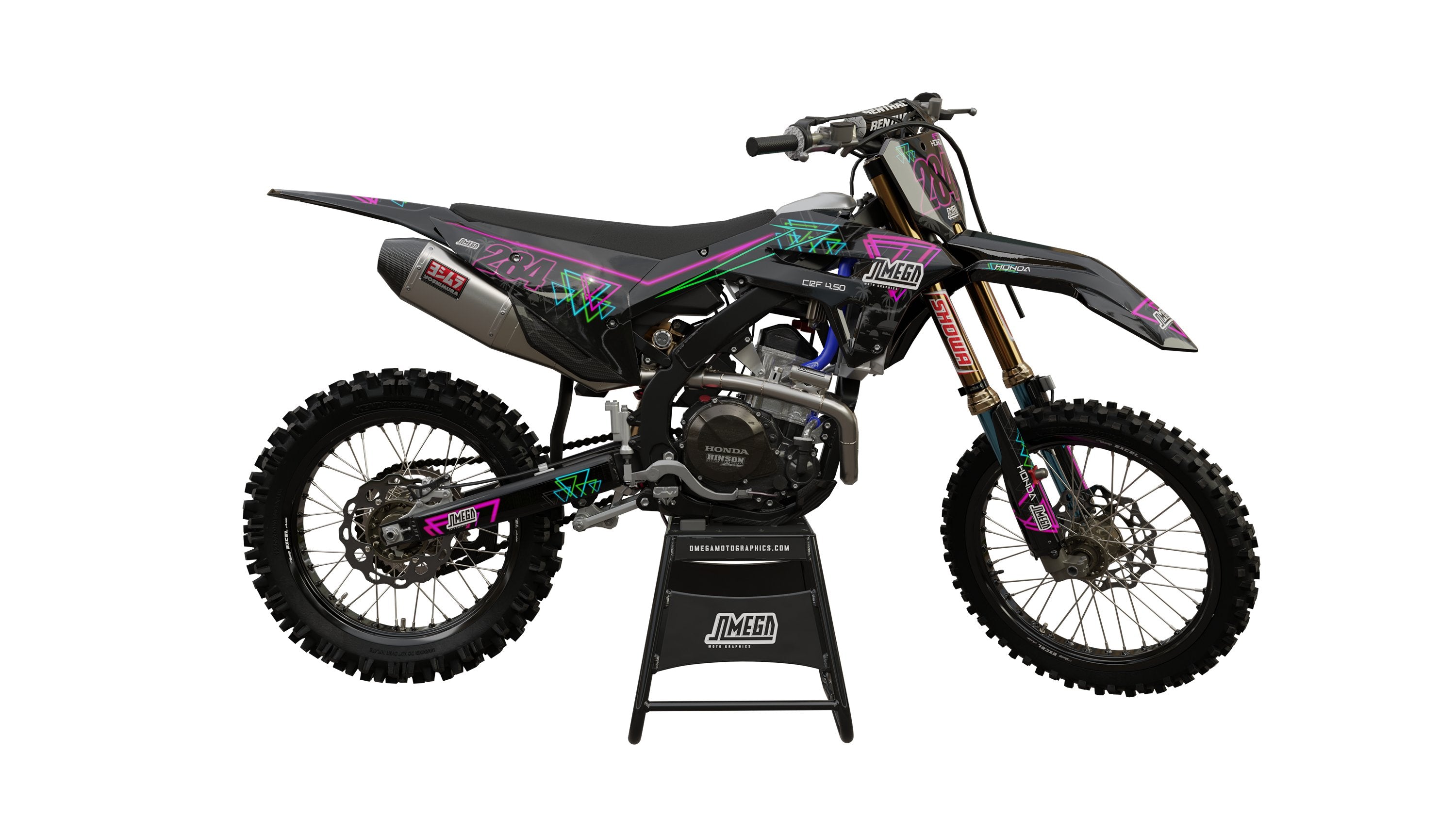 Honda CR CRF Retro Palms graphics kit | Omega Moto Graphics