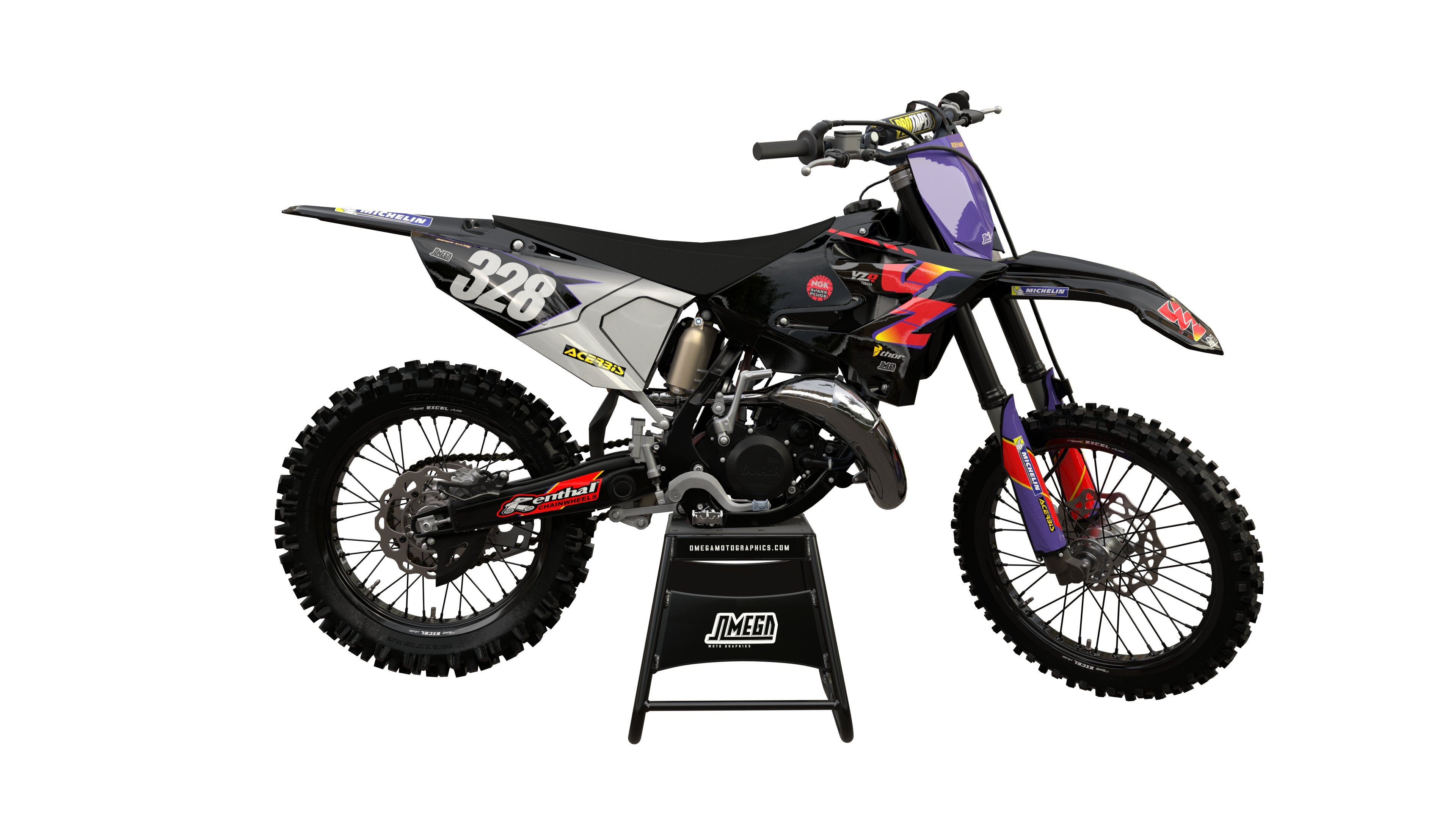 Yamaha YZ YZF Custom Graphics Kit | Omega Moto Graphics