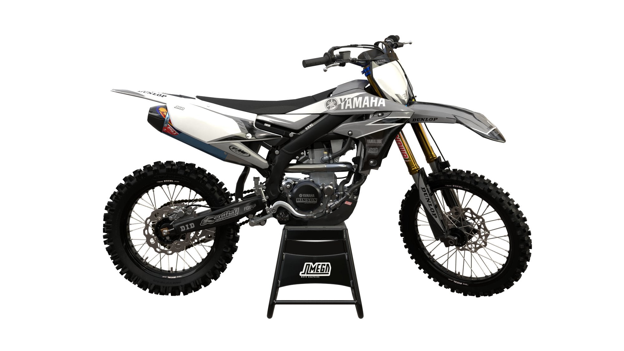Yamaha Factory Grey Graphics Kit | MX Sticker Kit – Omega Moto Graphics